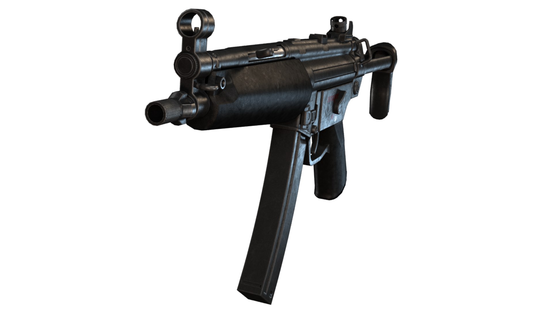 3d Mp5 Real Heckler Model