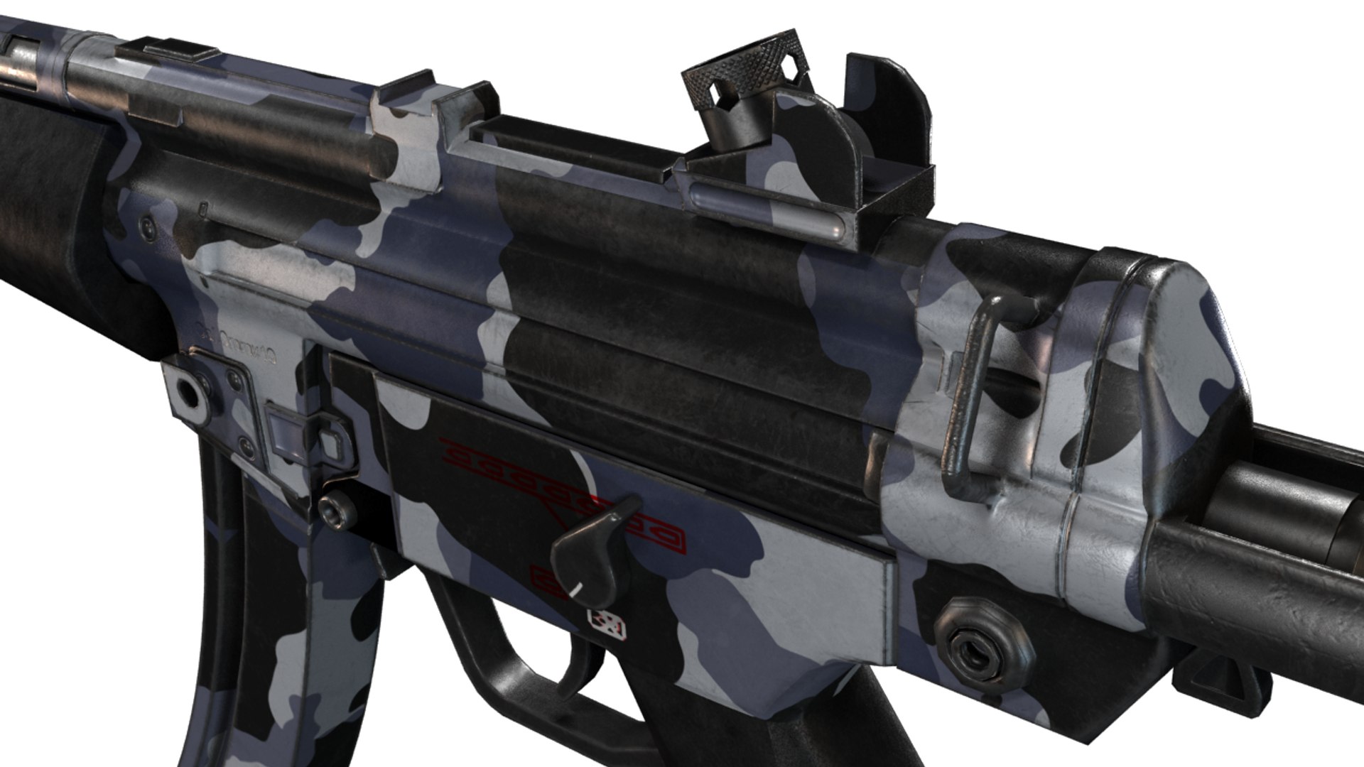 3d Mp5 Real Heckler Model