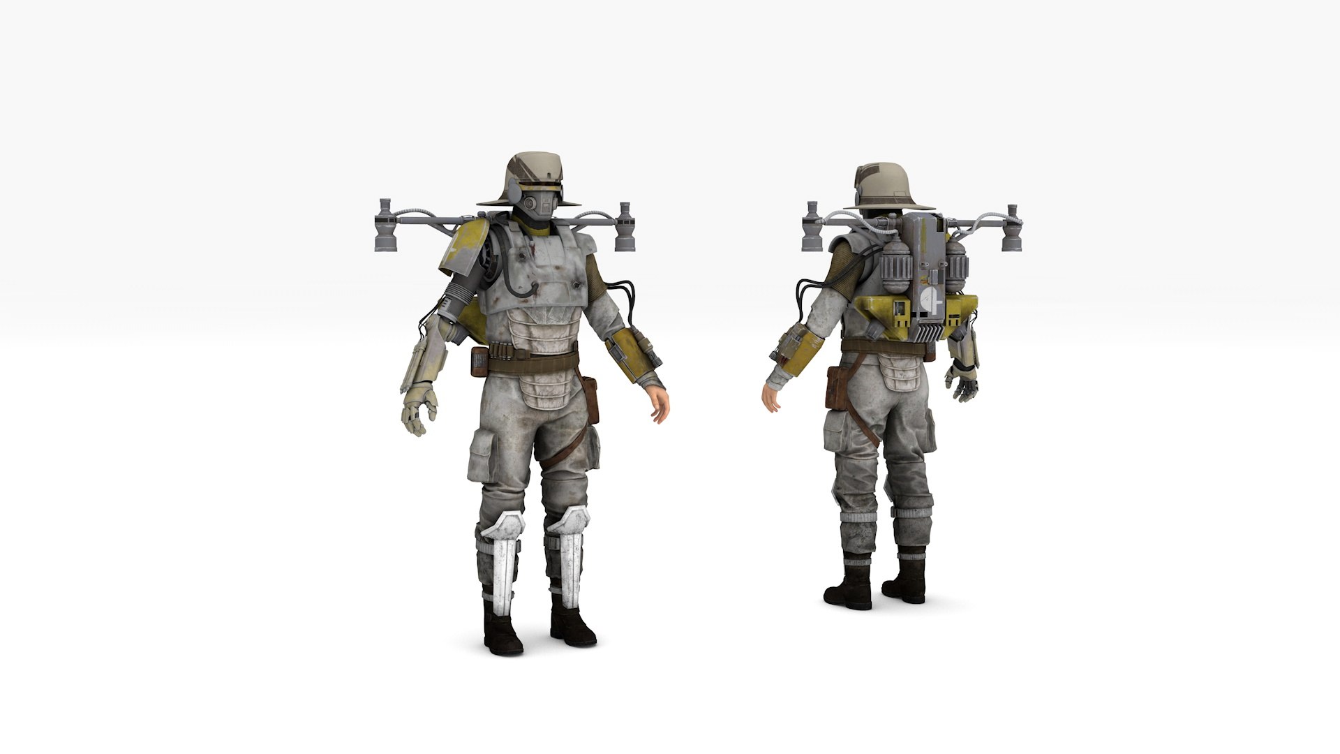 3D Model Haxion Brood Bounty Hunter - Star Wars - TurboSquid 2411667