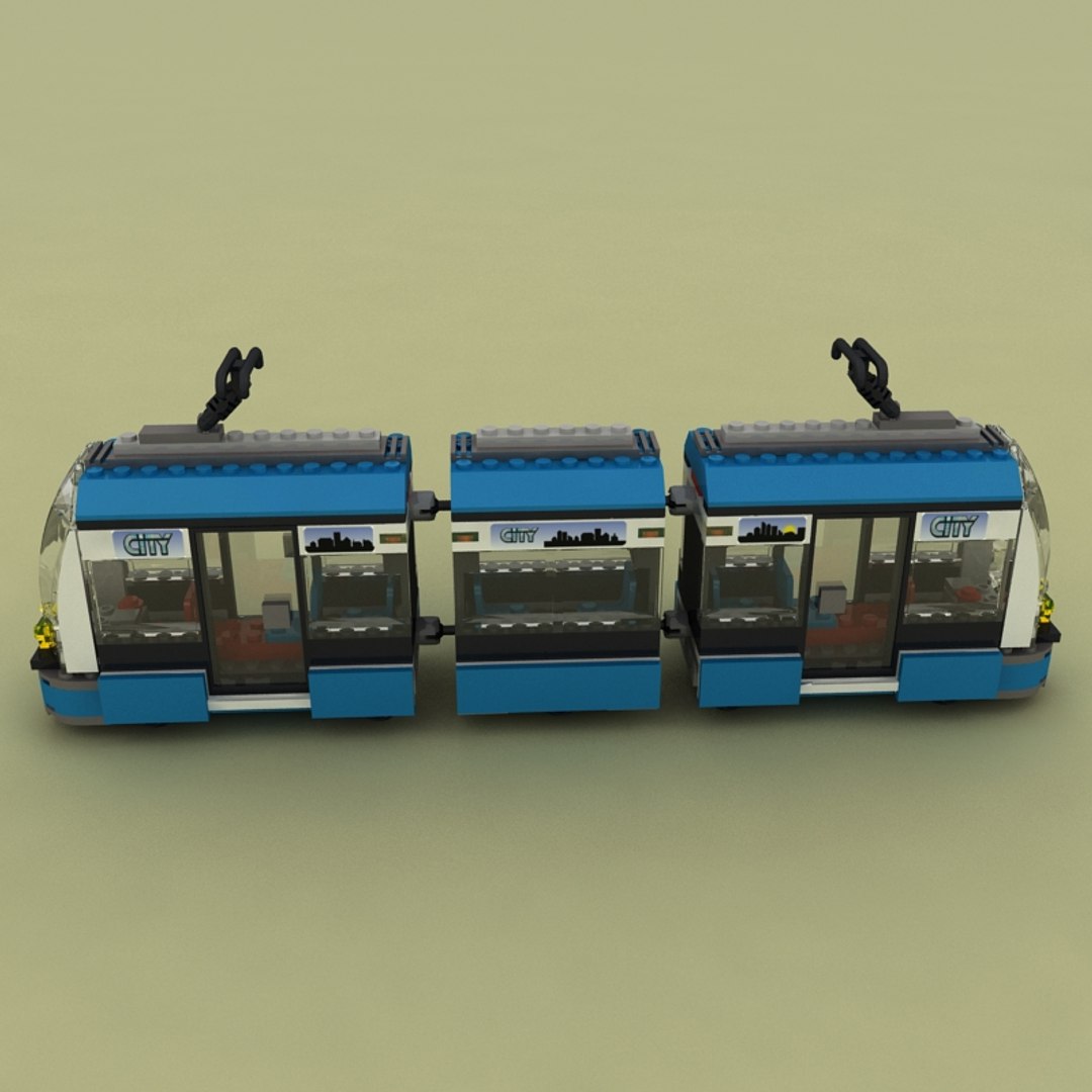 3ds Max Tram Lego