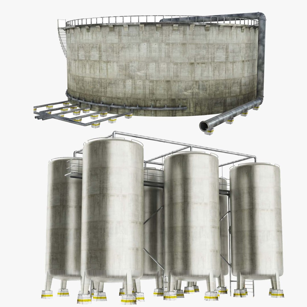 3D Oil Storage Tank - TurboSquid 1342525