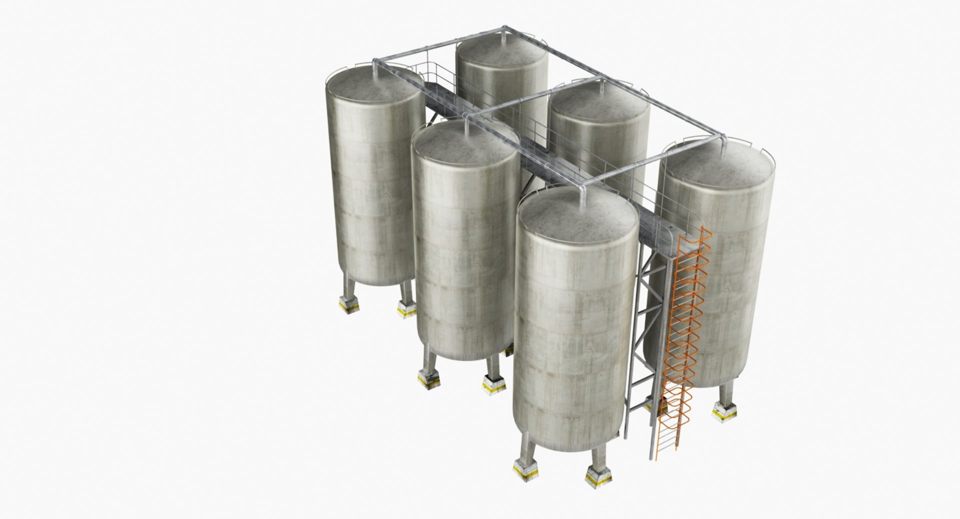 3D Oil Storage Tank - TurboSquid 1342525