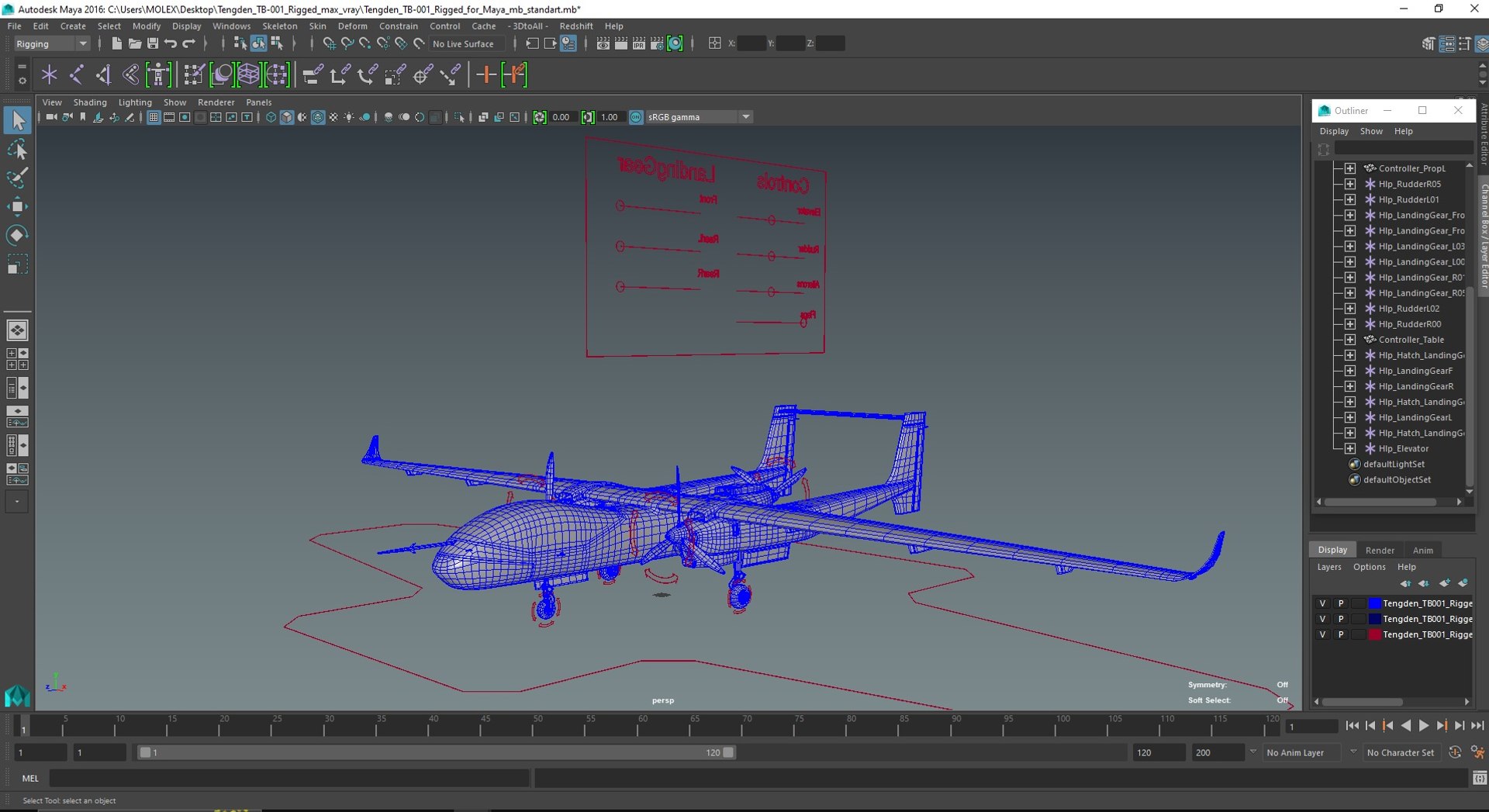 Tengden TB-001 Rigged for Maya 3D model - TurboSquid 2065650