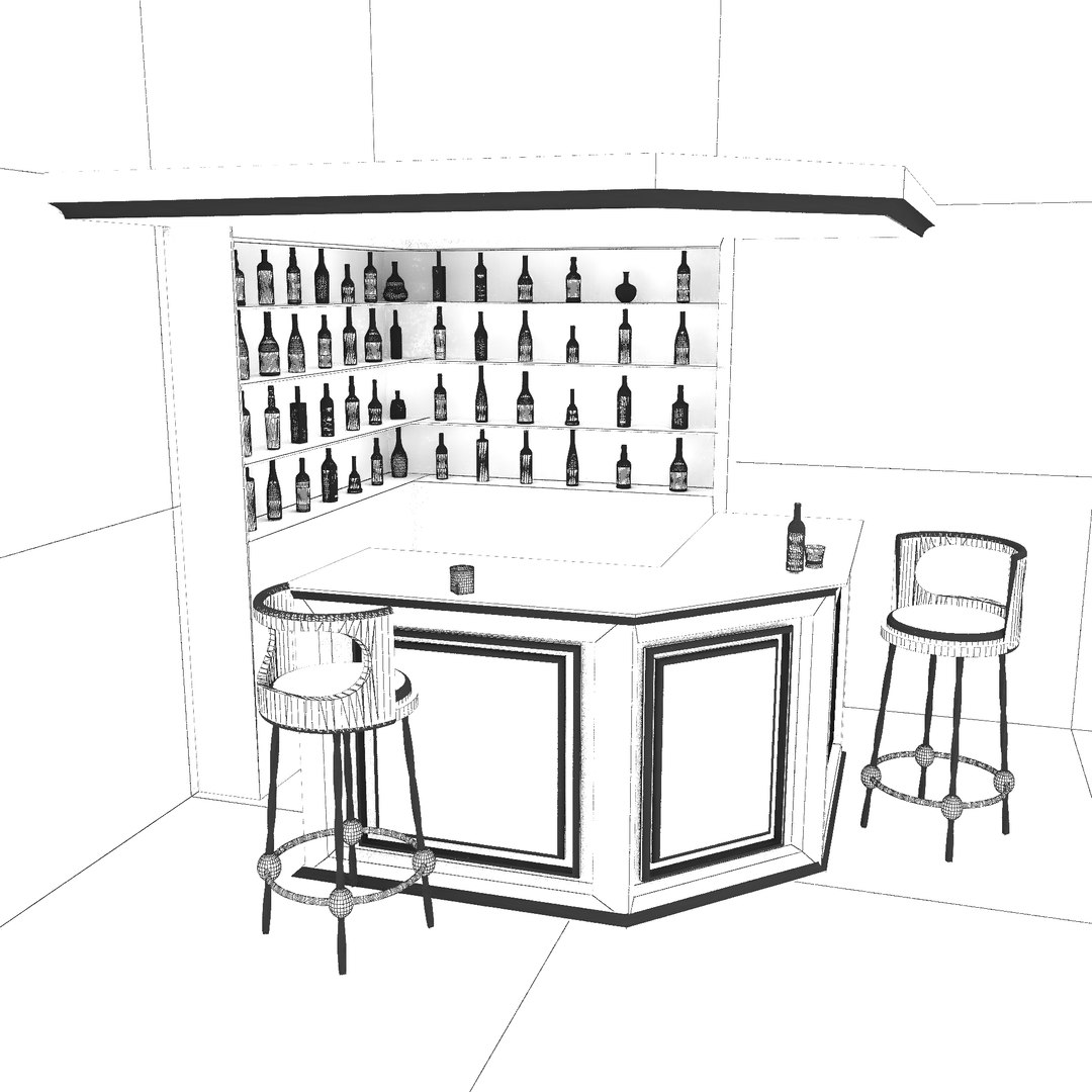 Corner Bar 3D Model - TurboSquid 1761034
