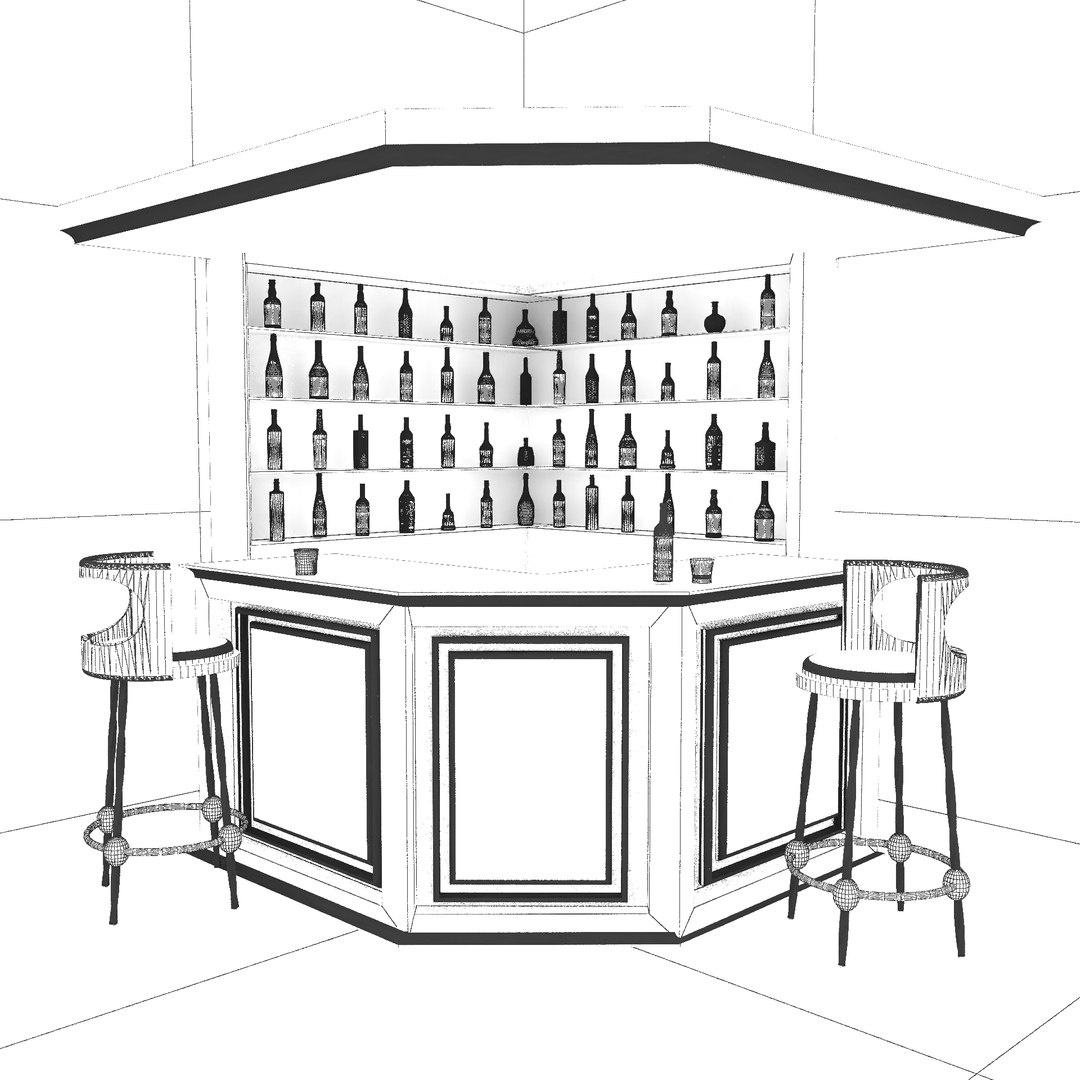 Corner Bar 3D Model - TurboSquid 1761034