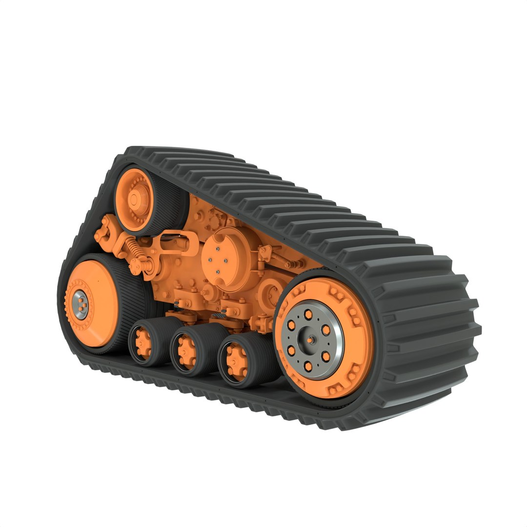 Track for tractor model - TurboSquid 2182730