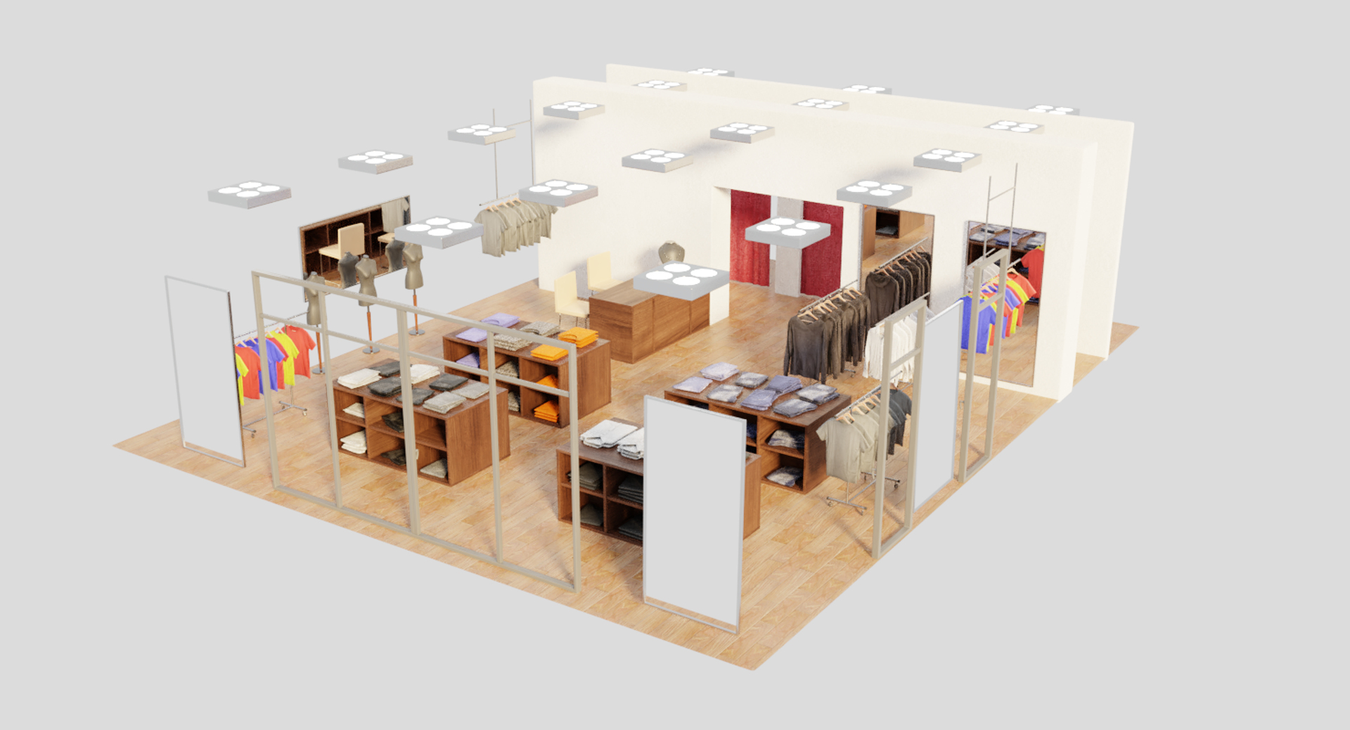 Clothes Shop Model - TurboSquid 1418448