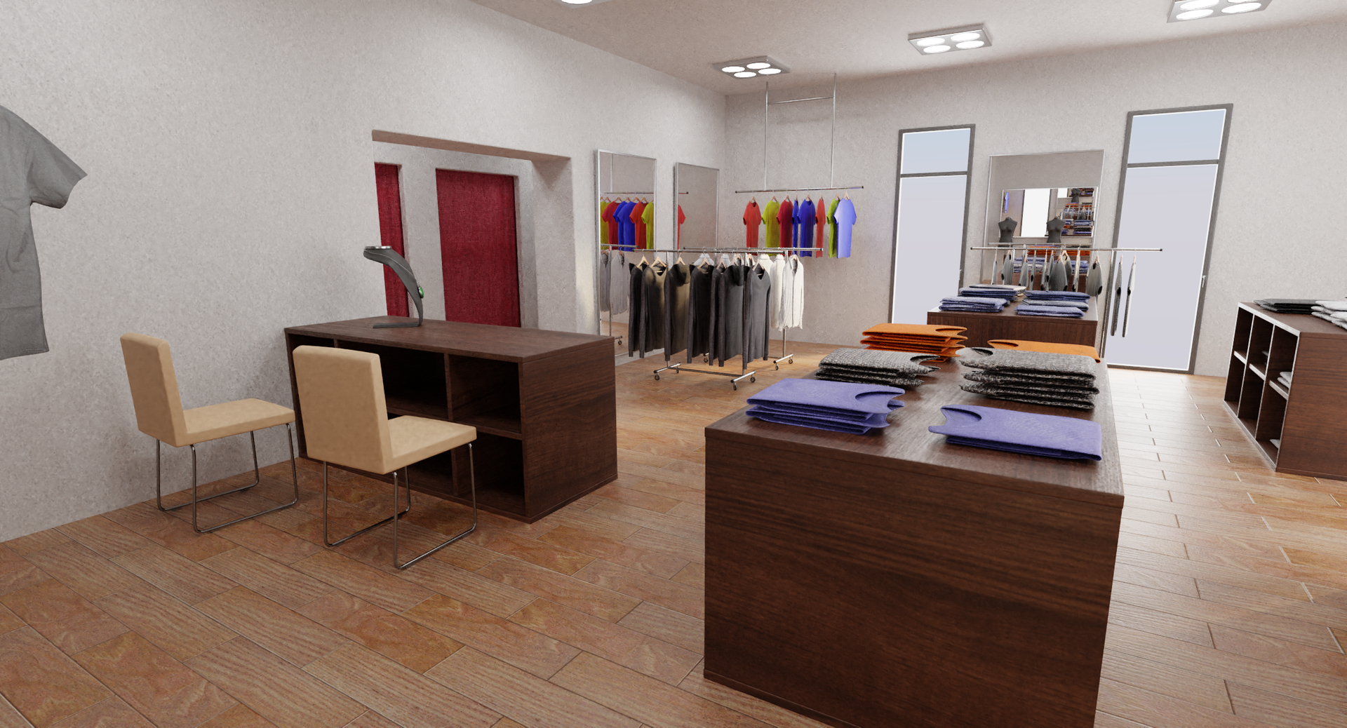 Clothes shop model - TurboSquid 1418448