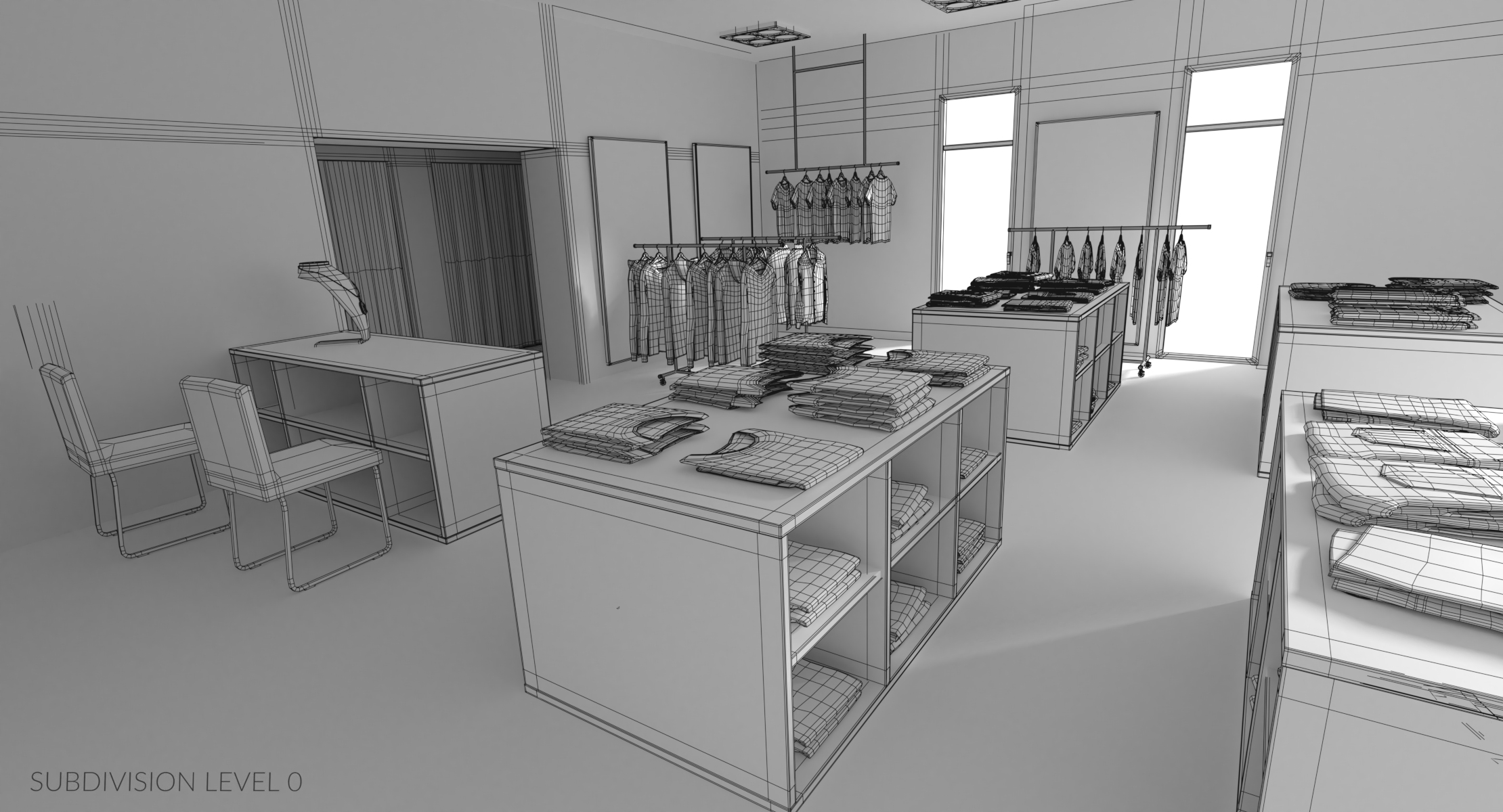 Clothes shop model - TurboSquid 1418448