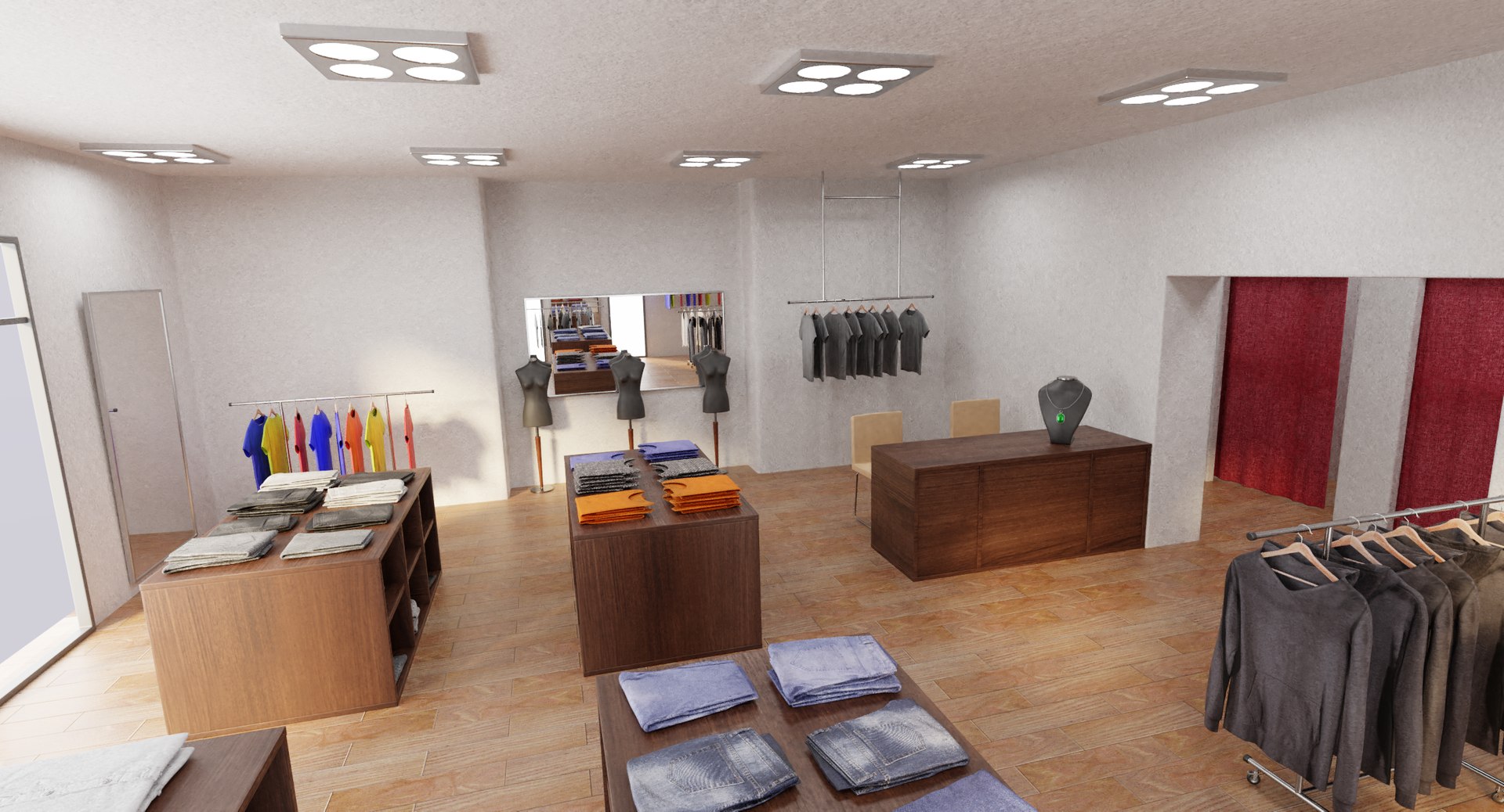 Clothes Shop Model - TurboSquid 1418448