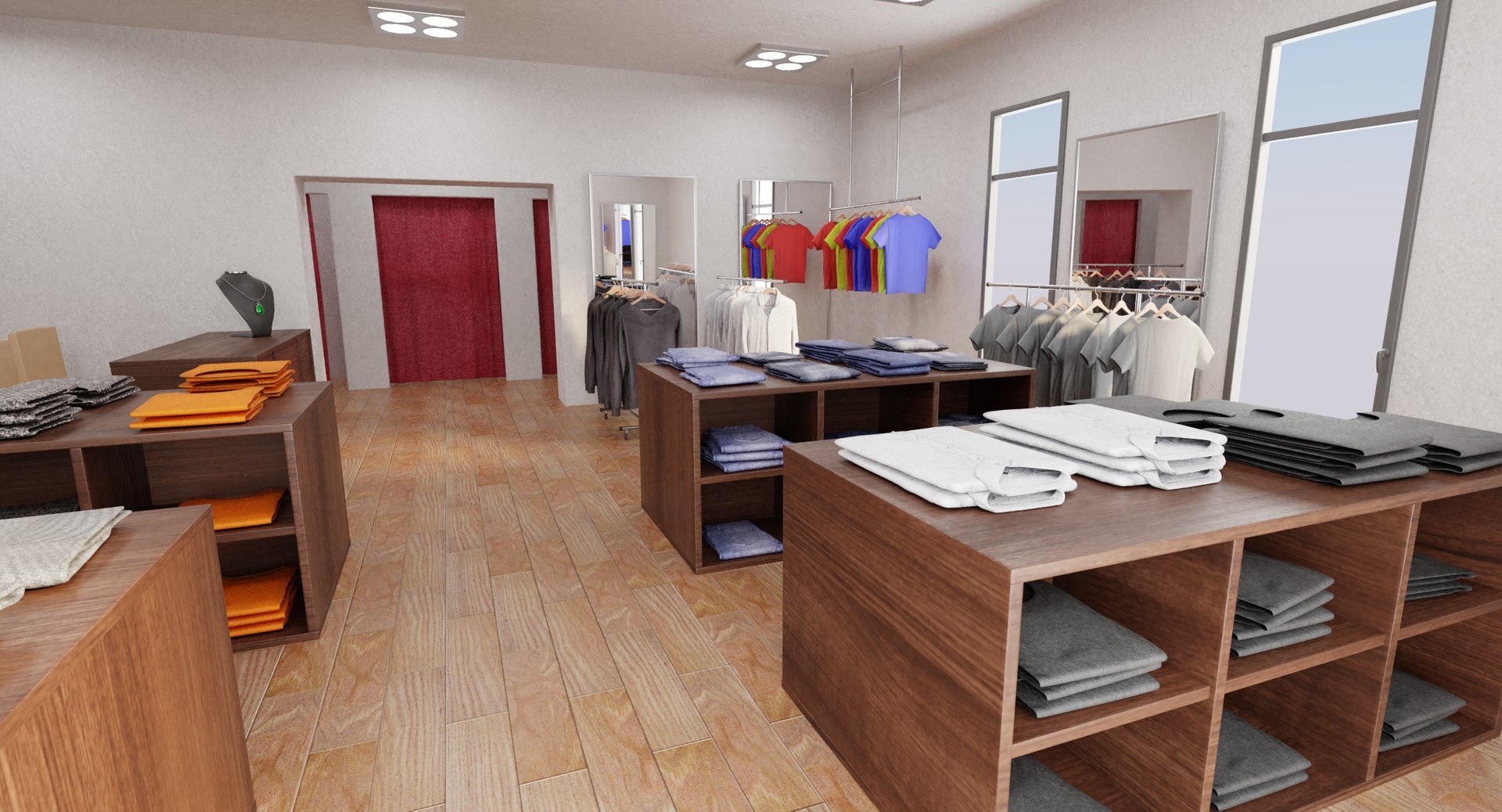 Clothes Shop Model - TurboSquid 1418448
