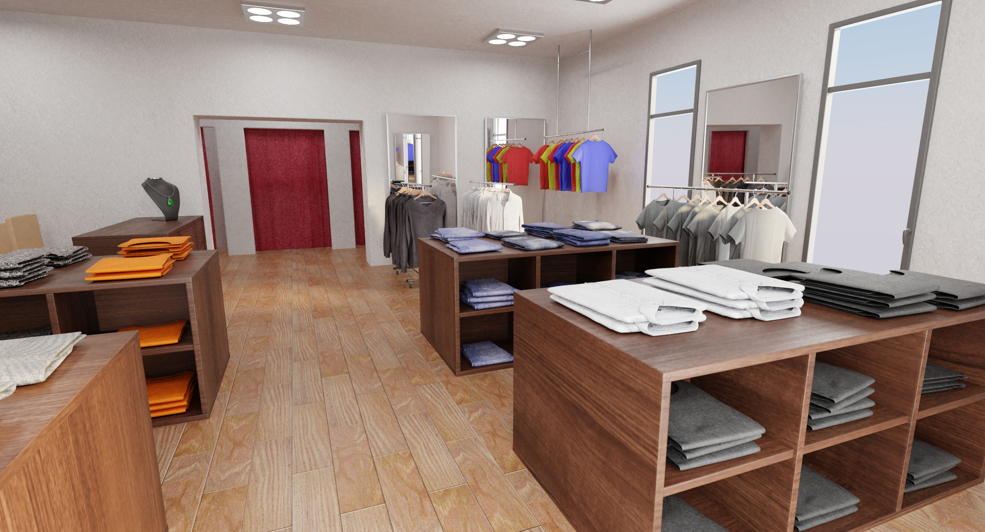Clothes shop model - TurboSquid 1418448