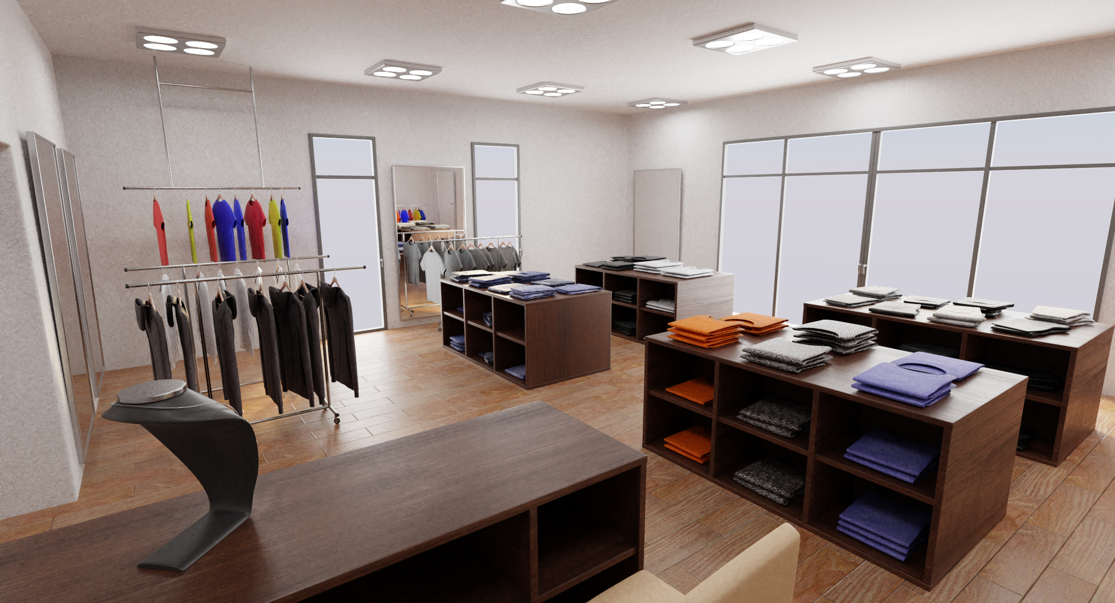 Clothes shop model - TurboSquid 1418448