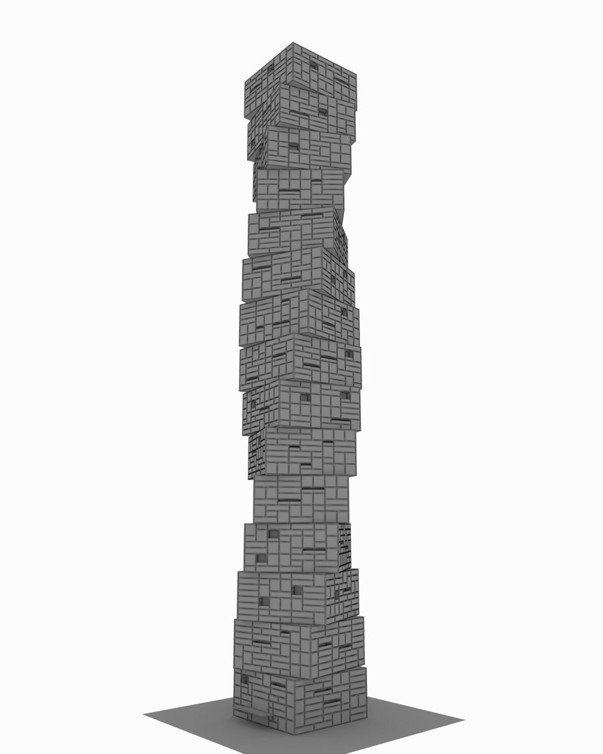 3D model box skyscraper - TurboSquid 1337344
