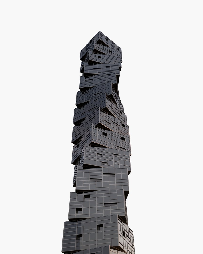 3D model box skyscraper - TurboSquid 1337344