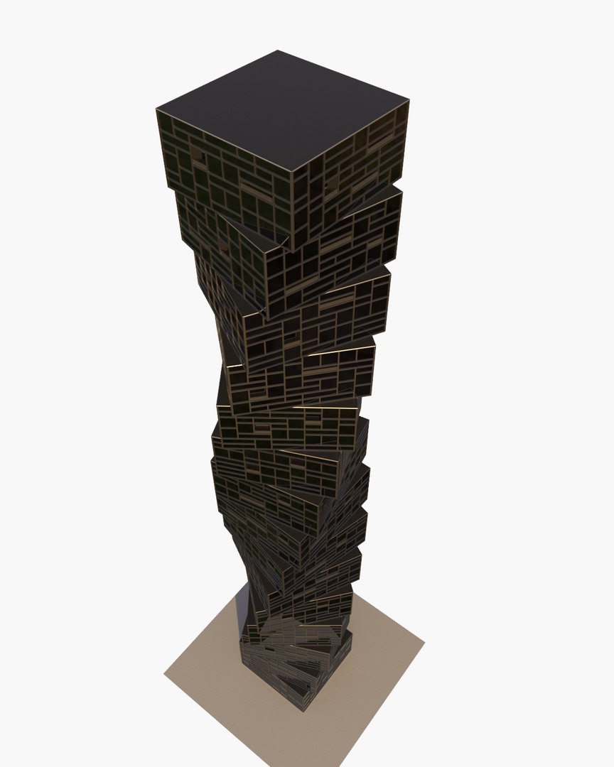 3D model box skyscraper - TurboSquid 1337344