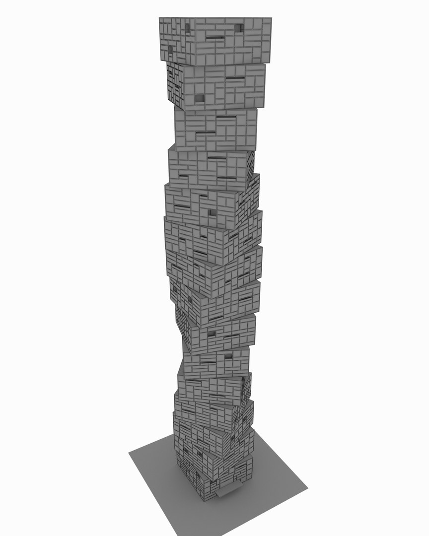3D model box skyscraper - TurboSquid 1337344