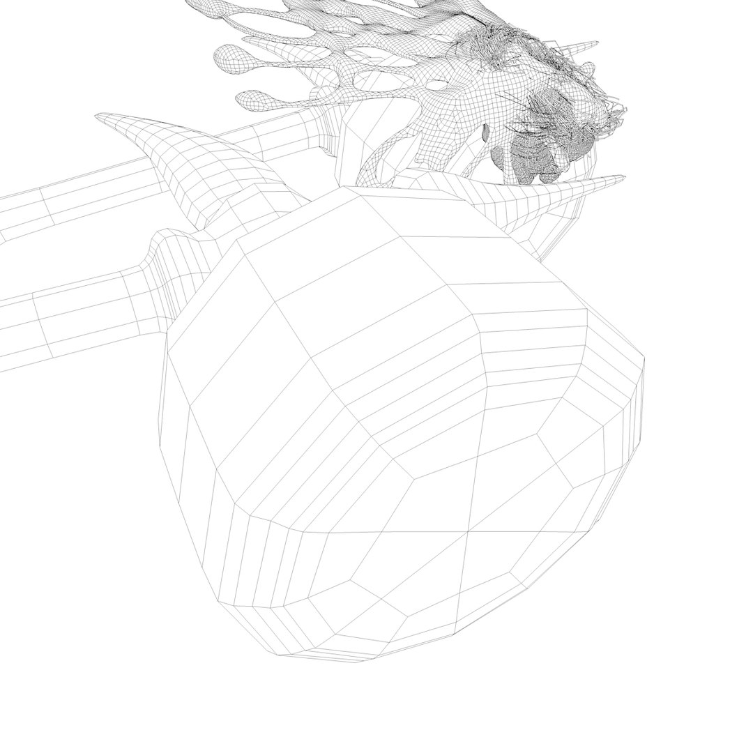 3d model hammer blood