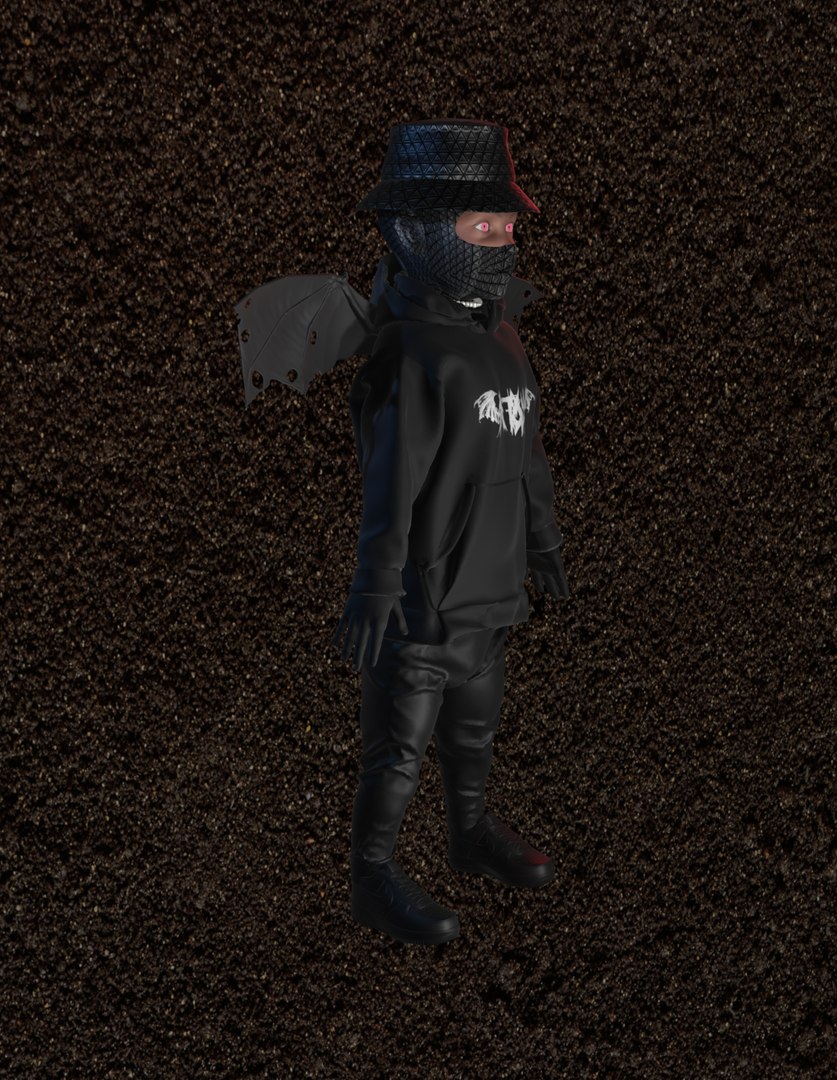 High Poly Bat Boy With Small Bat Wings 3D Model 3D Model - TurboSquid ...