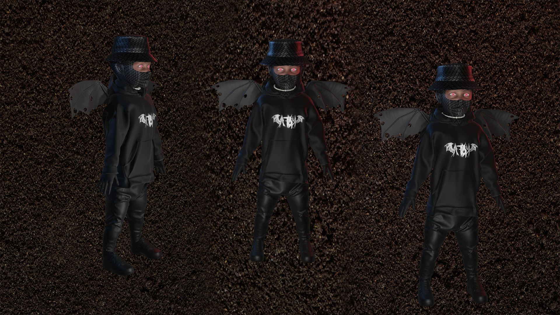 High Poly Bat Boy With Small Bat Wings 3D Model 3D Model - TurboSquid ...