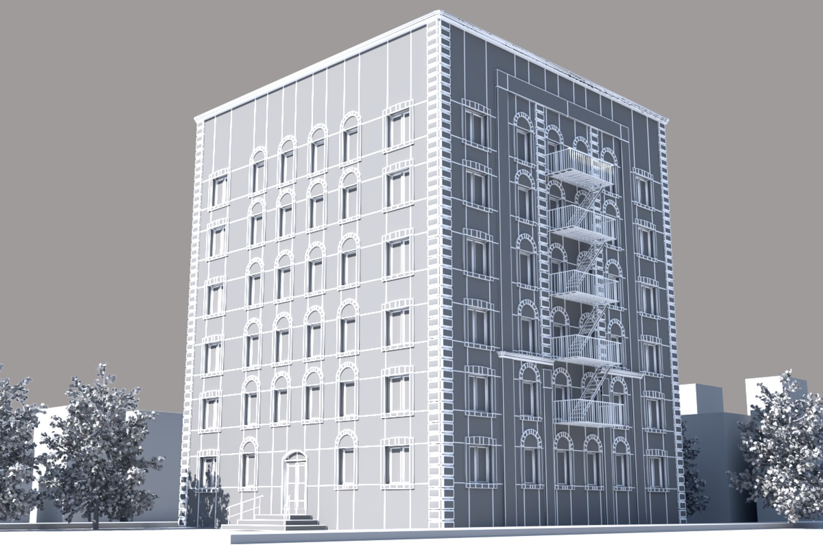 3D Building Architectural Details Model - TurboSquid 1342592