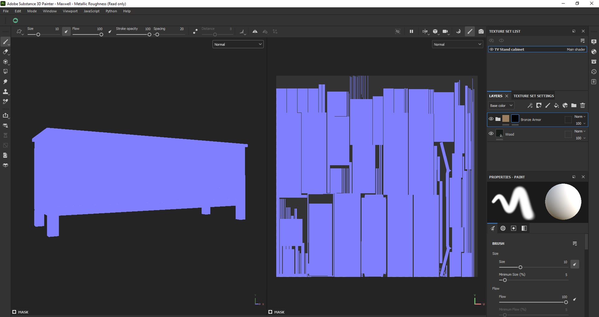Tv Stand Bench With Cabinet Model - TurboSquid 2292544