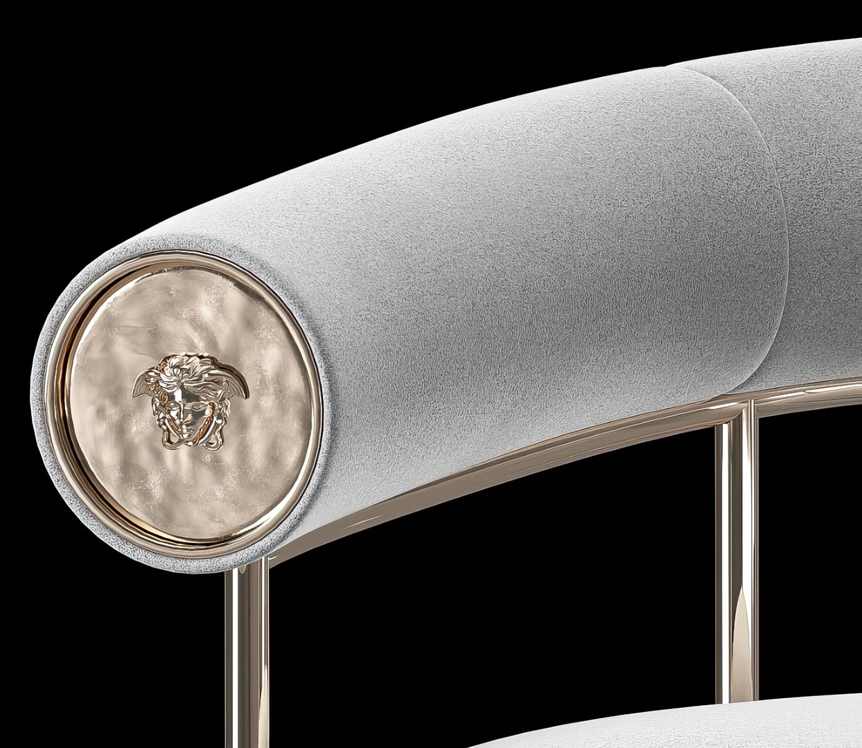 Versace Medusa Carezza Dining Table And Chair 3D - TurboSquid 2110866