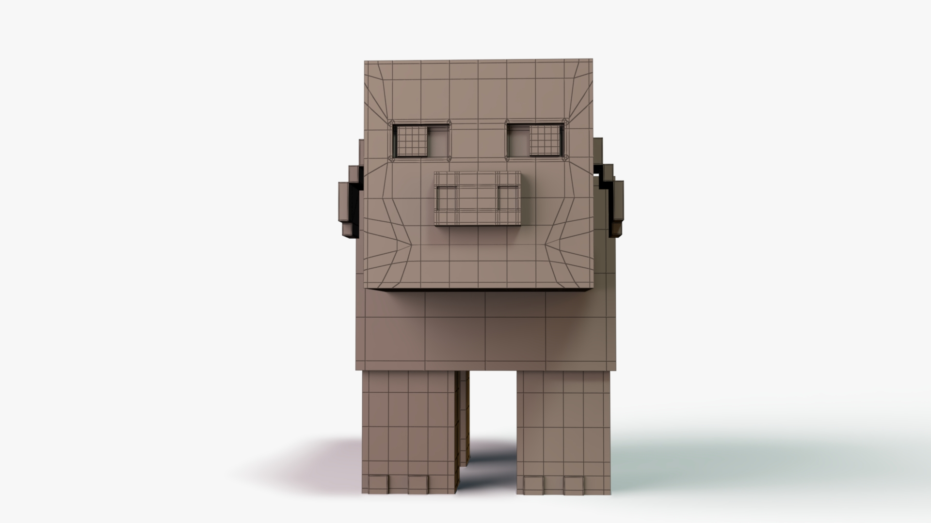 3D Model Minecraft Warm Pig - TurboSquid 2409036