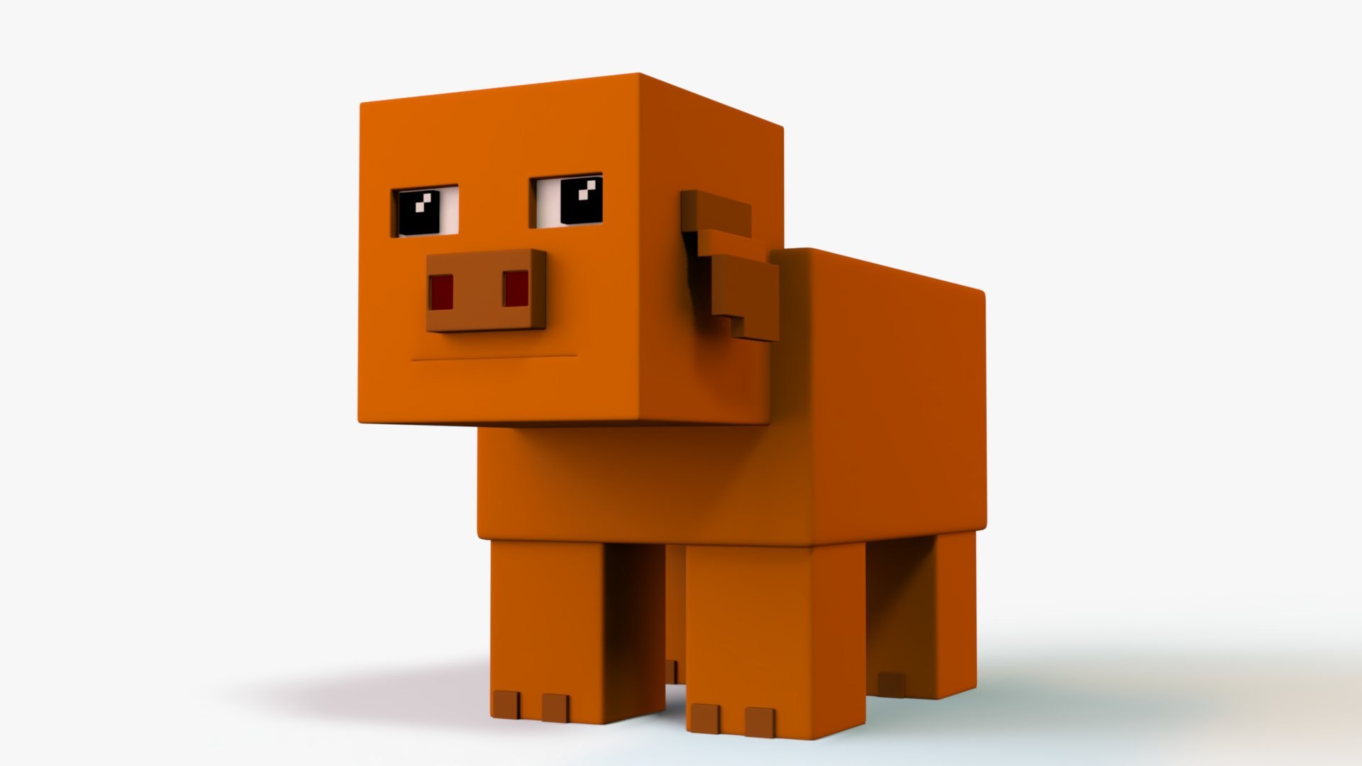 3D Model Minecraft Warm Pig - TurboSquid 2409036