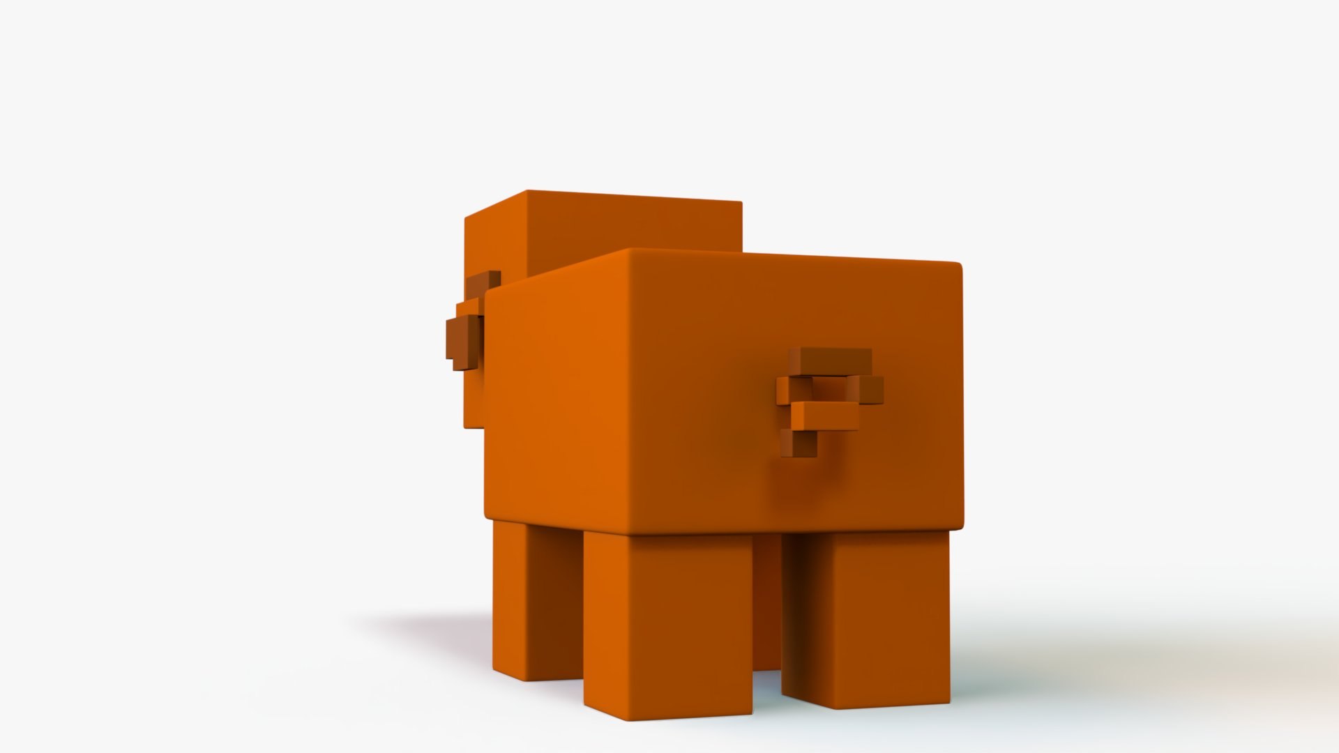 3D Model Minecraft Warm Pig - TurboSquid 2409036