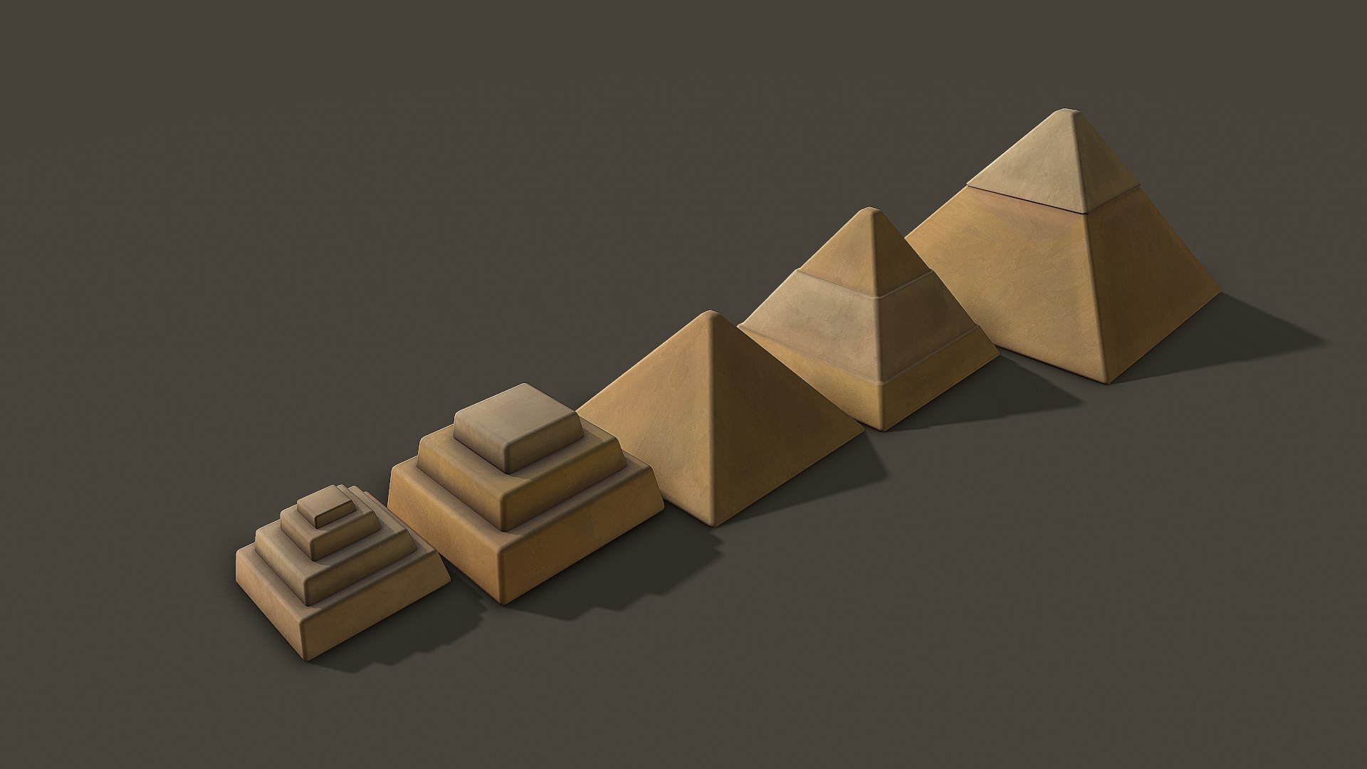Egyptian Pyramids 3D model - TurboSquid 1970975