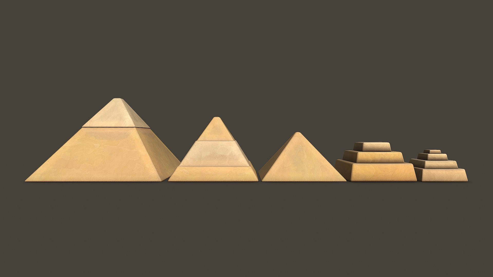Egyptian Pyramids 3D model - TurboSquid 1970975