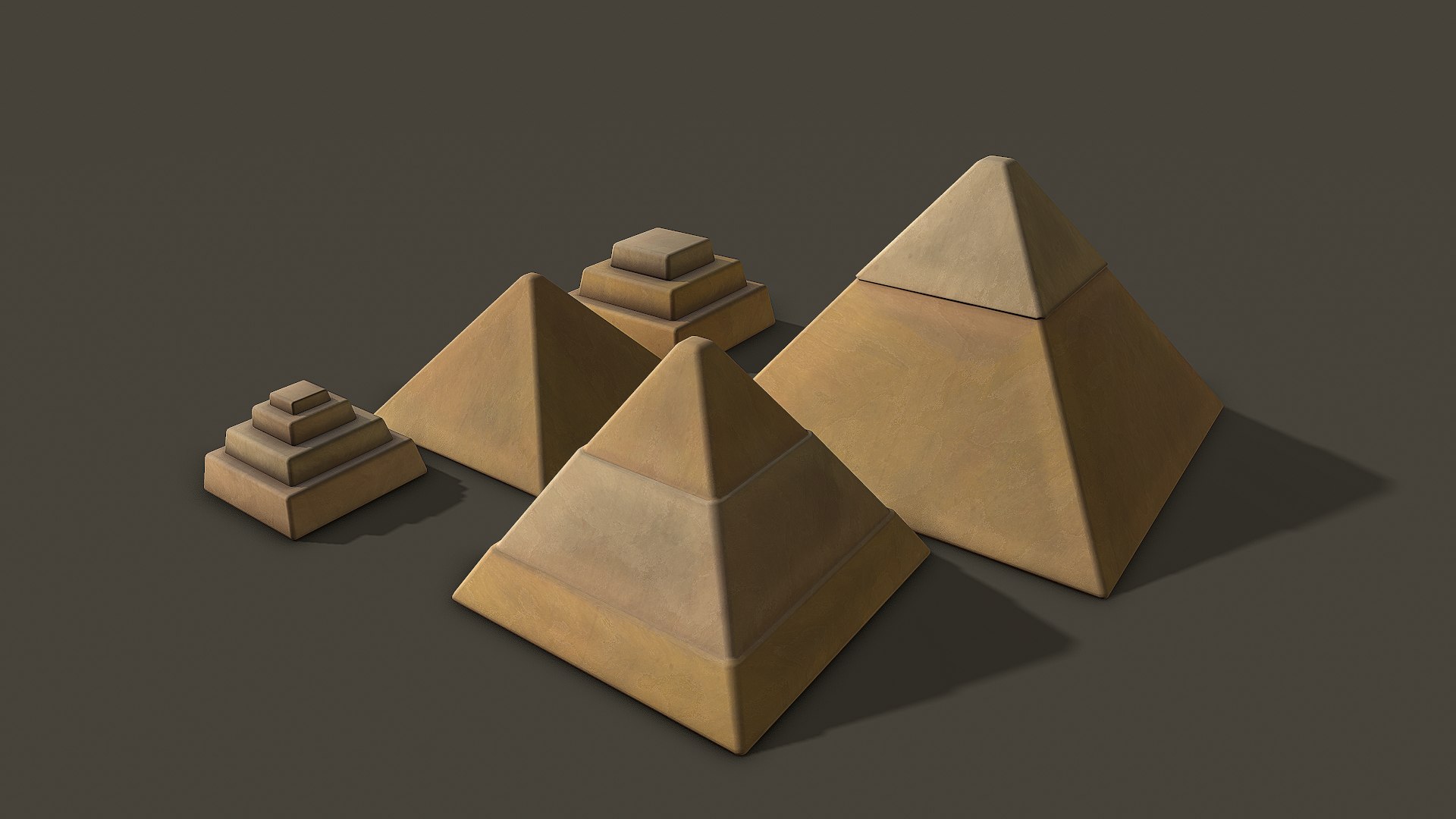 Egyptian Pyramids 3D model - TurboSquid 1970975