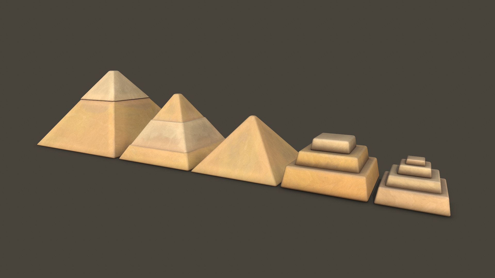 Egyptian Pyramids 3D model - TurboSquid 1970975