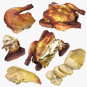 Download Free & Premium Rotisserie Chicken 3D Models | TurboSquid