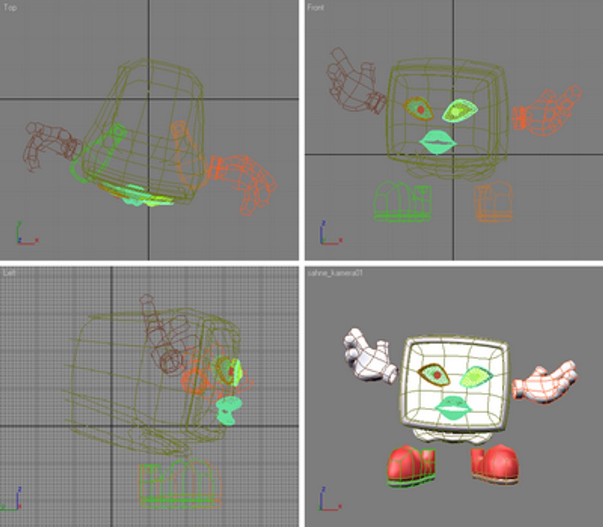 3d Rigged Computer Assistant Character Model