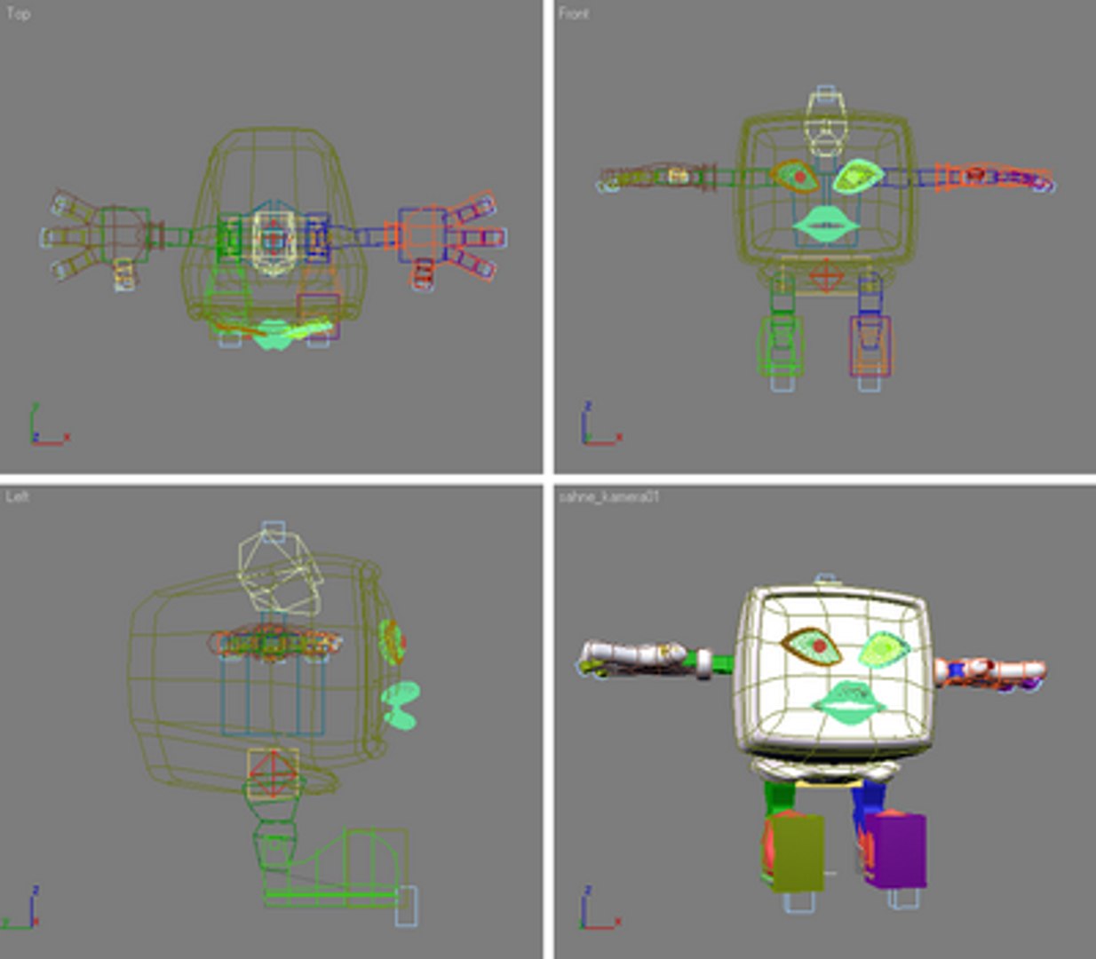 3d Rigged Computer Assistant Character Model