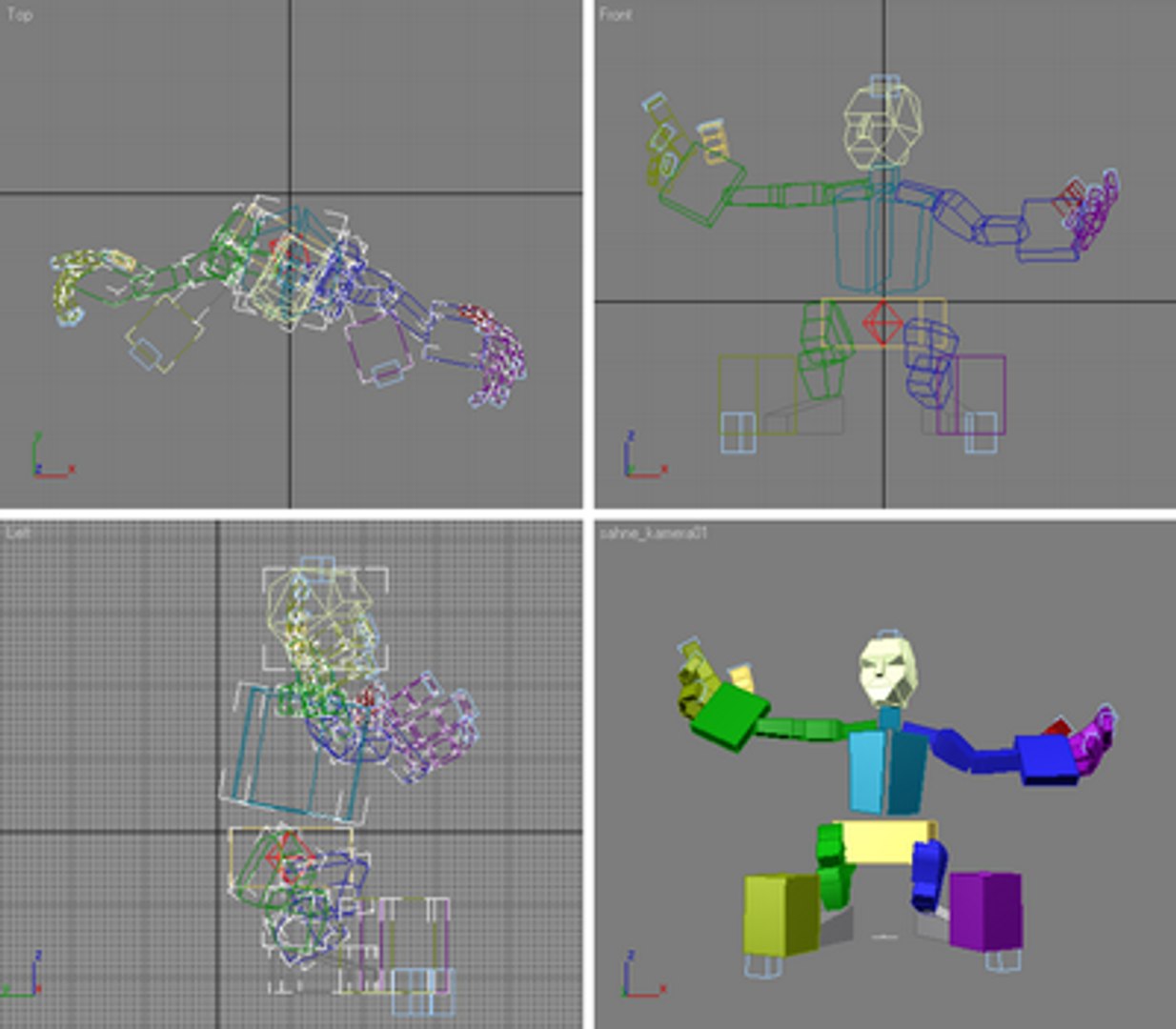 3d Rigged Computer Assistant Character Model