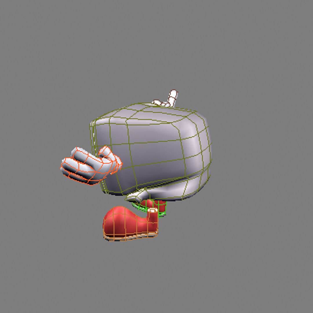 3d Rigged Computer Assistant Character Model