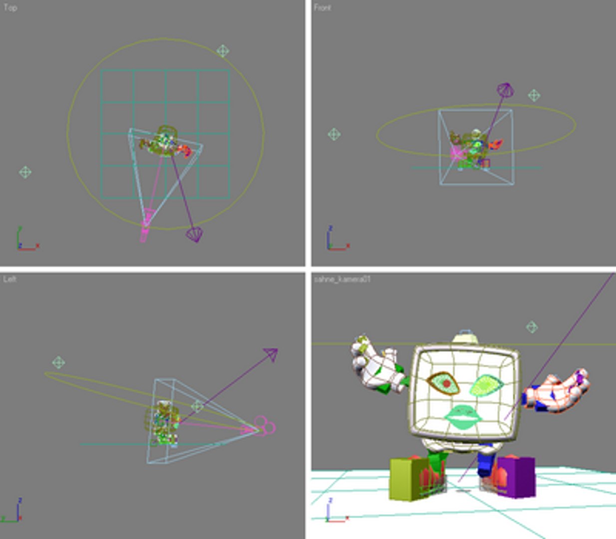 3d Rigged Computer Assistant Character Model