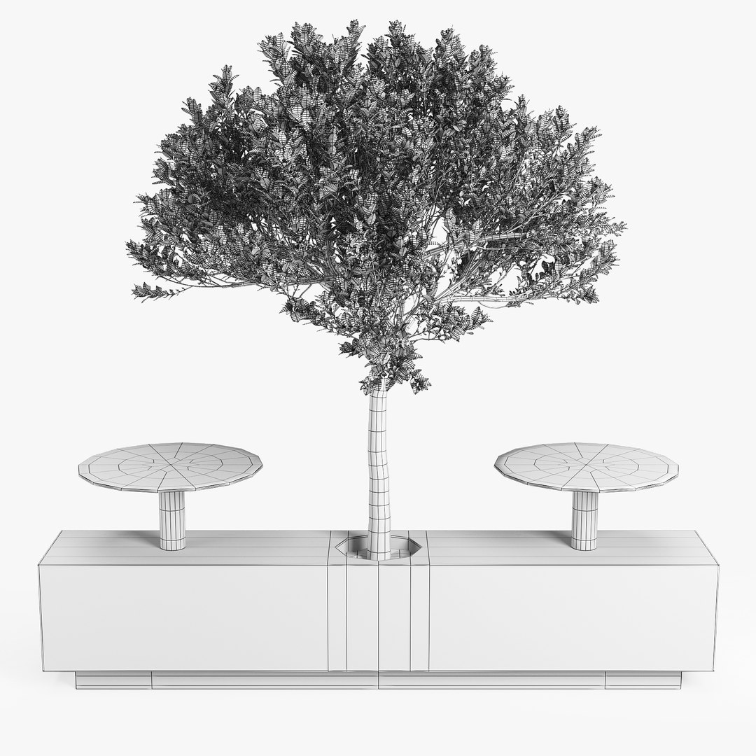 Tree Bench 3D Model - TurboSquid 1653366