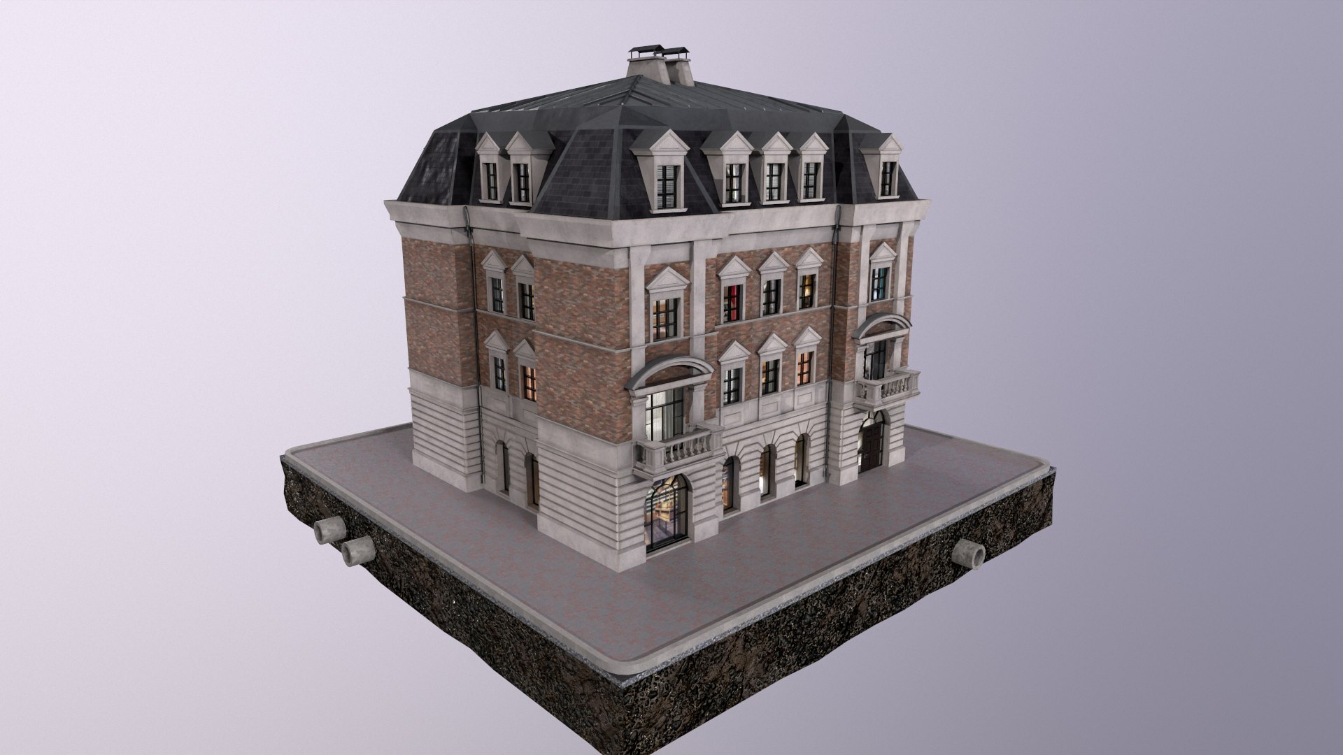 City Street House Bilding 3D Model - TurboSquid 1994382