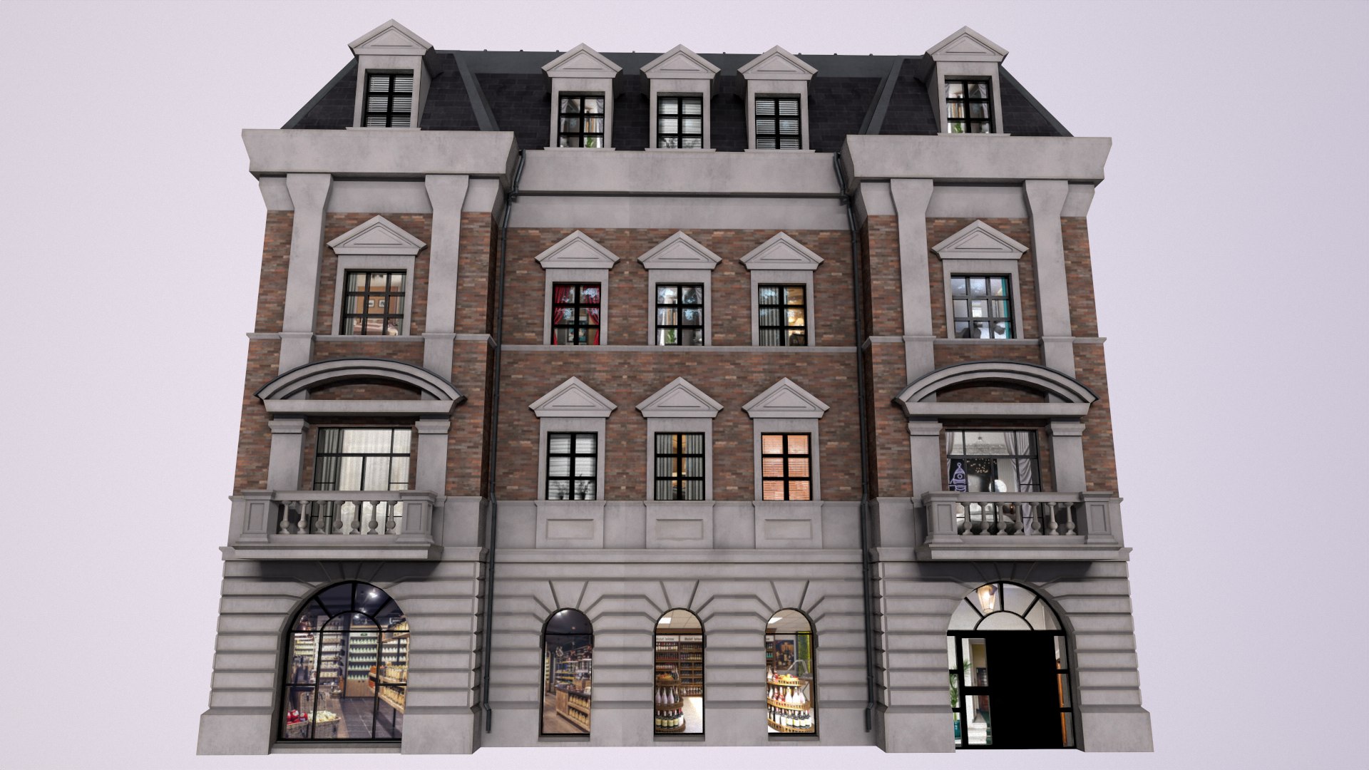 City Street House Bilding 3D Model - TurboSquid 1994382