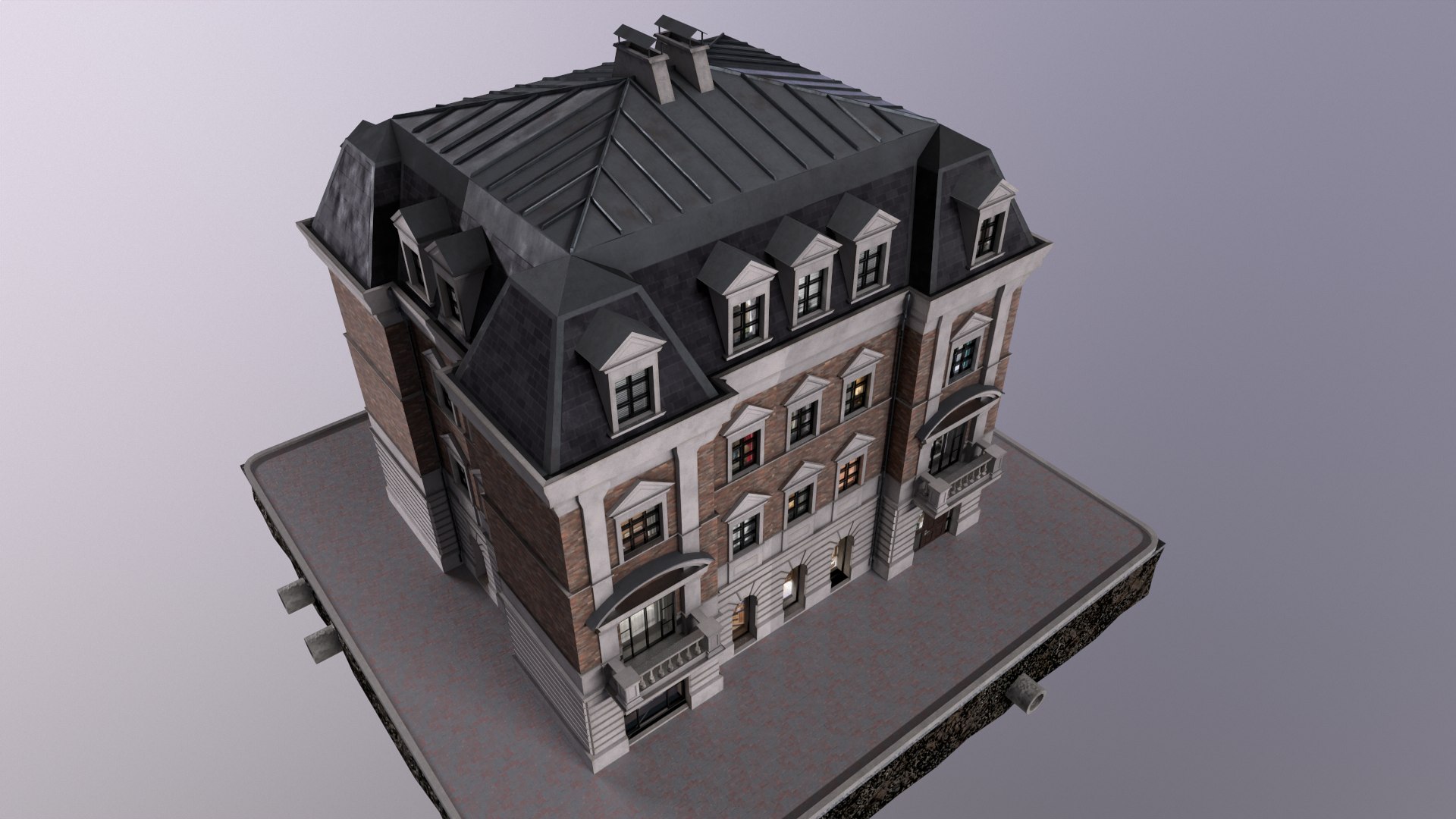 City Street House Bilding 3D Model - TurboSquid 1994382