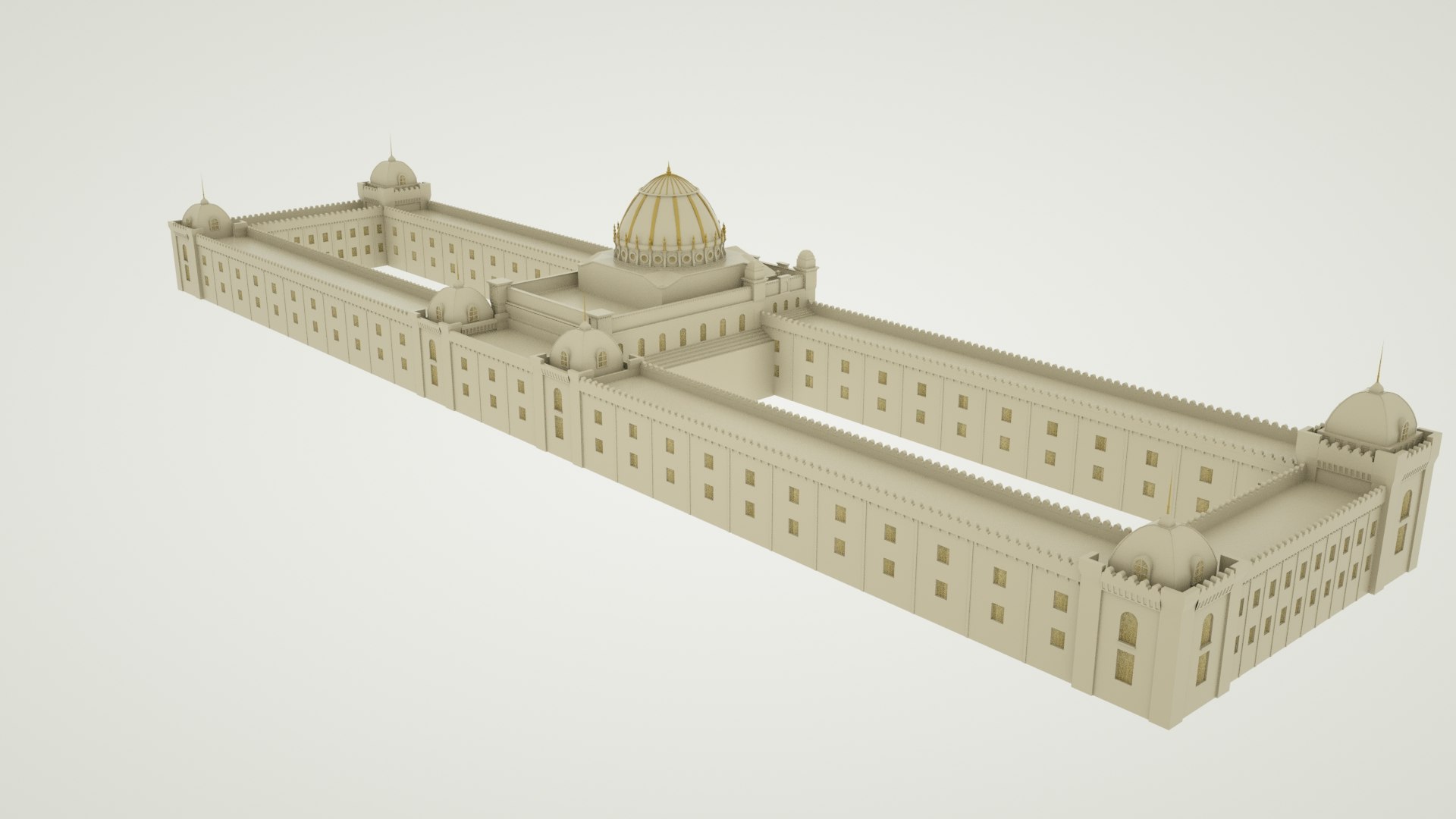 3d historical building