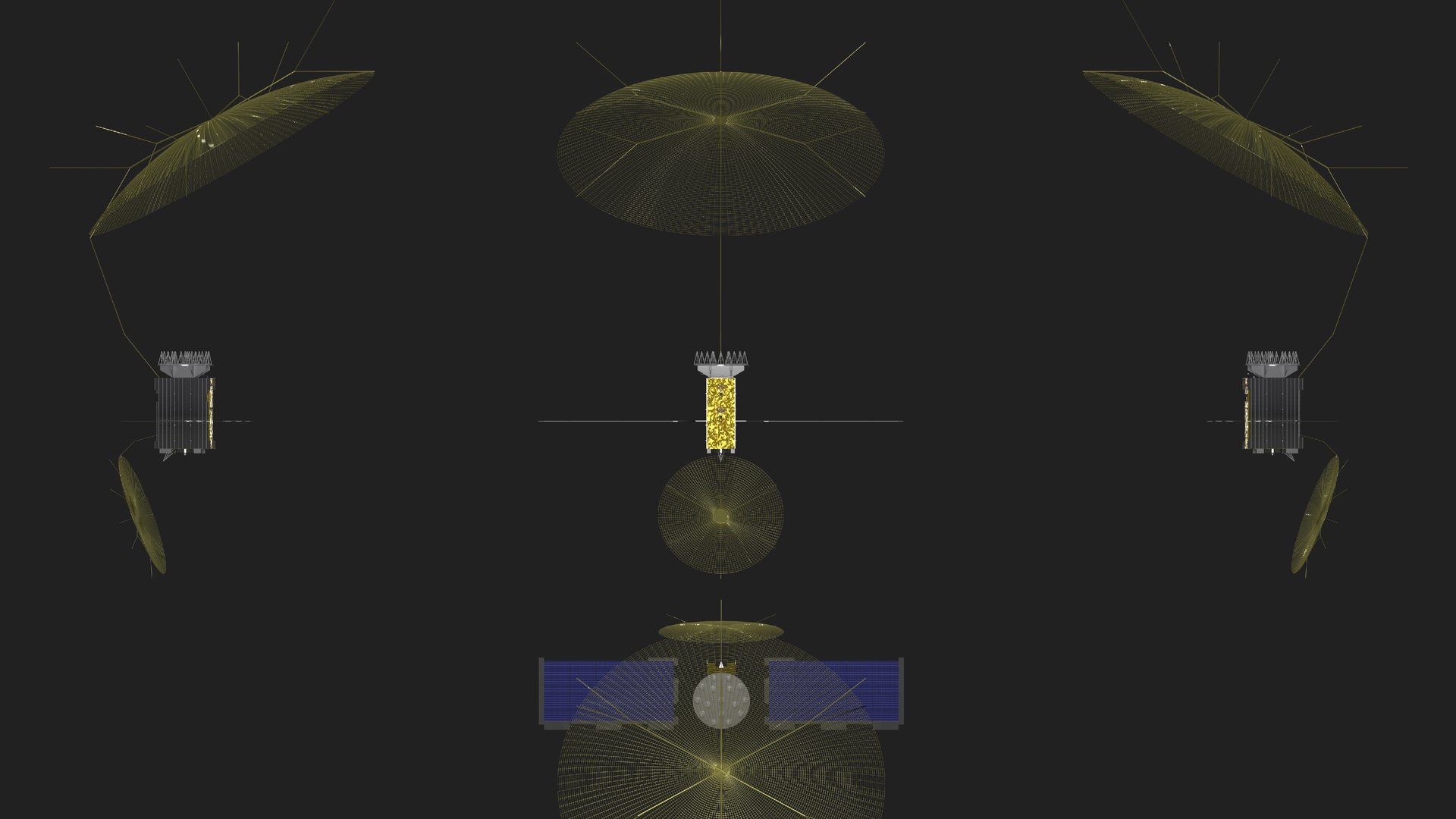 MUOS 1-5 Satellite 3D Model - TurboSquid 1952004