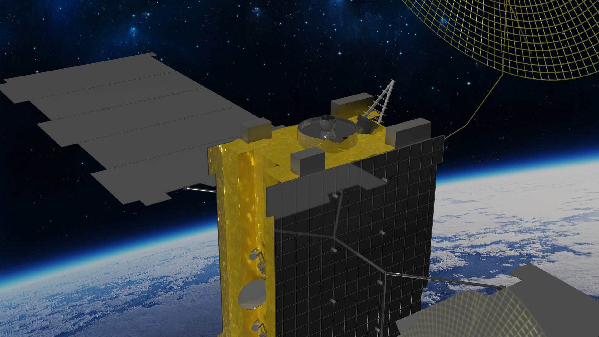 MUOS 1-5 Satellite 3D Model - TurboSquid 1952004