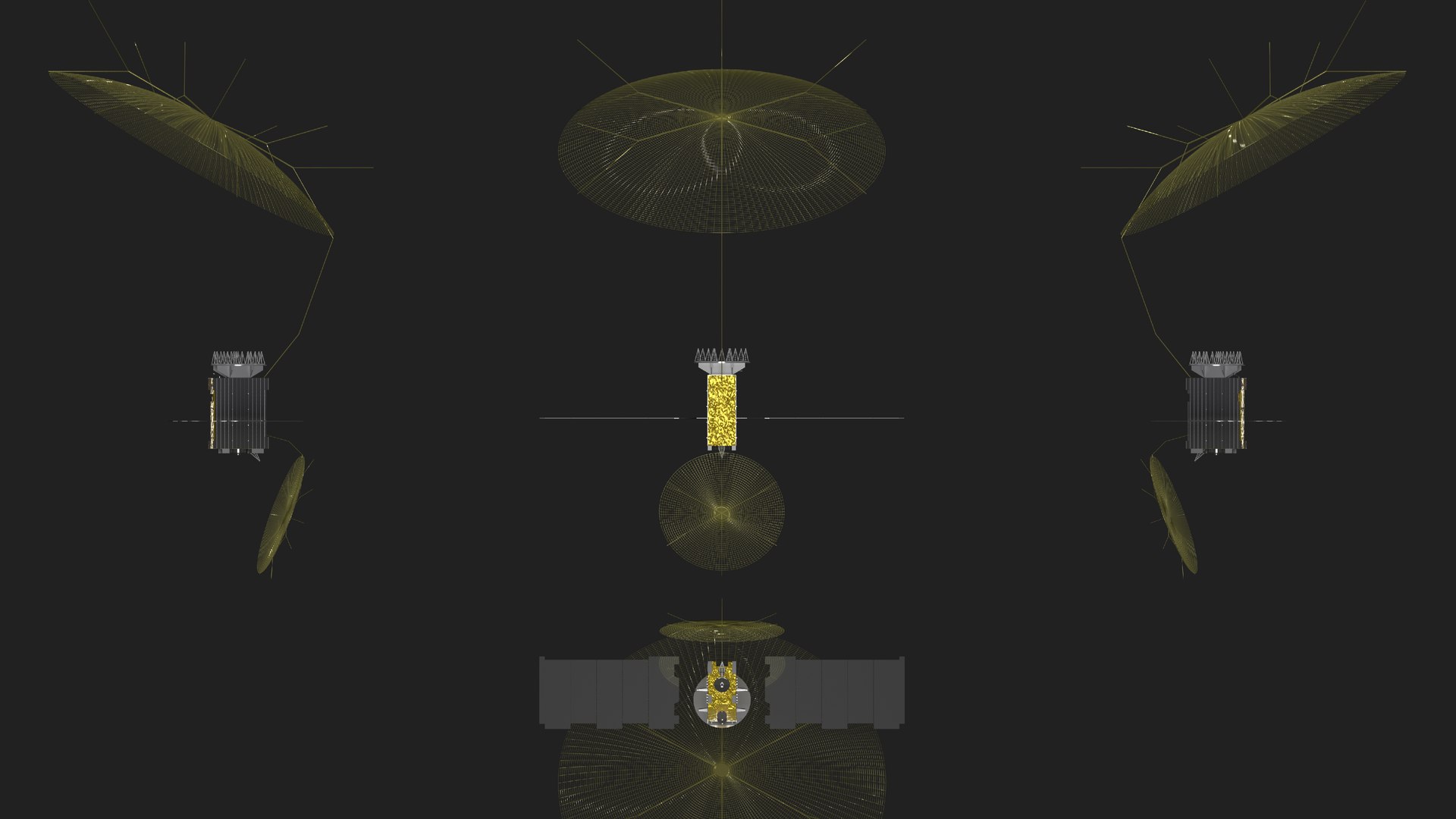 MUOS 1-5 Satellite 3D Model - TurboSquid 1952004
