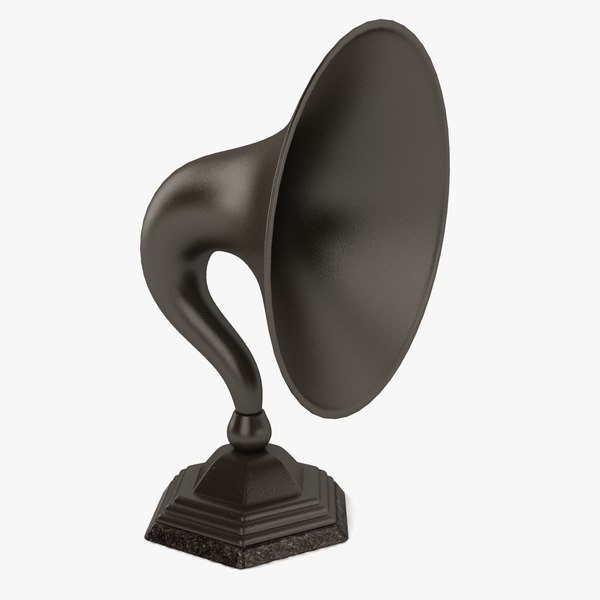 3d vintage talking machine model