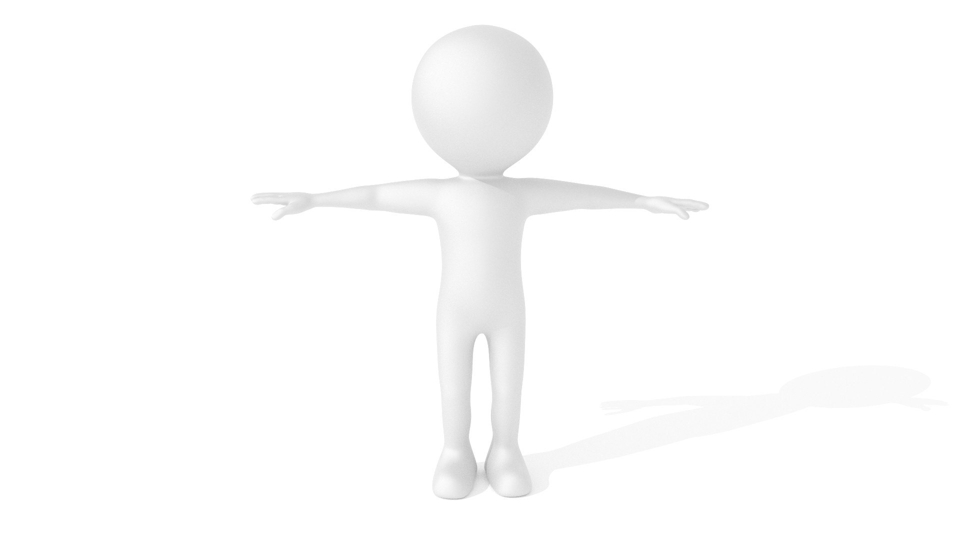 3d Fully Rigged Stickman Character Animation